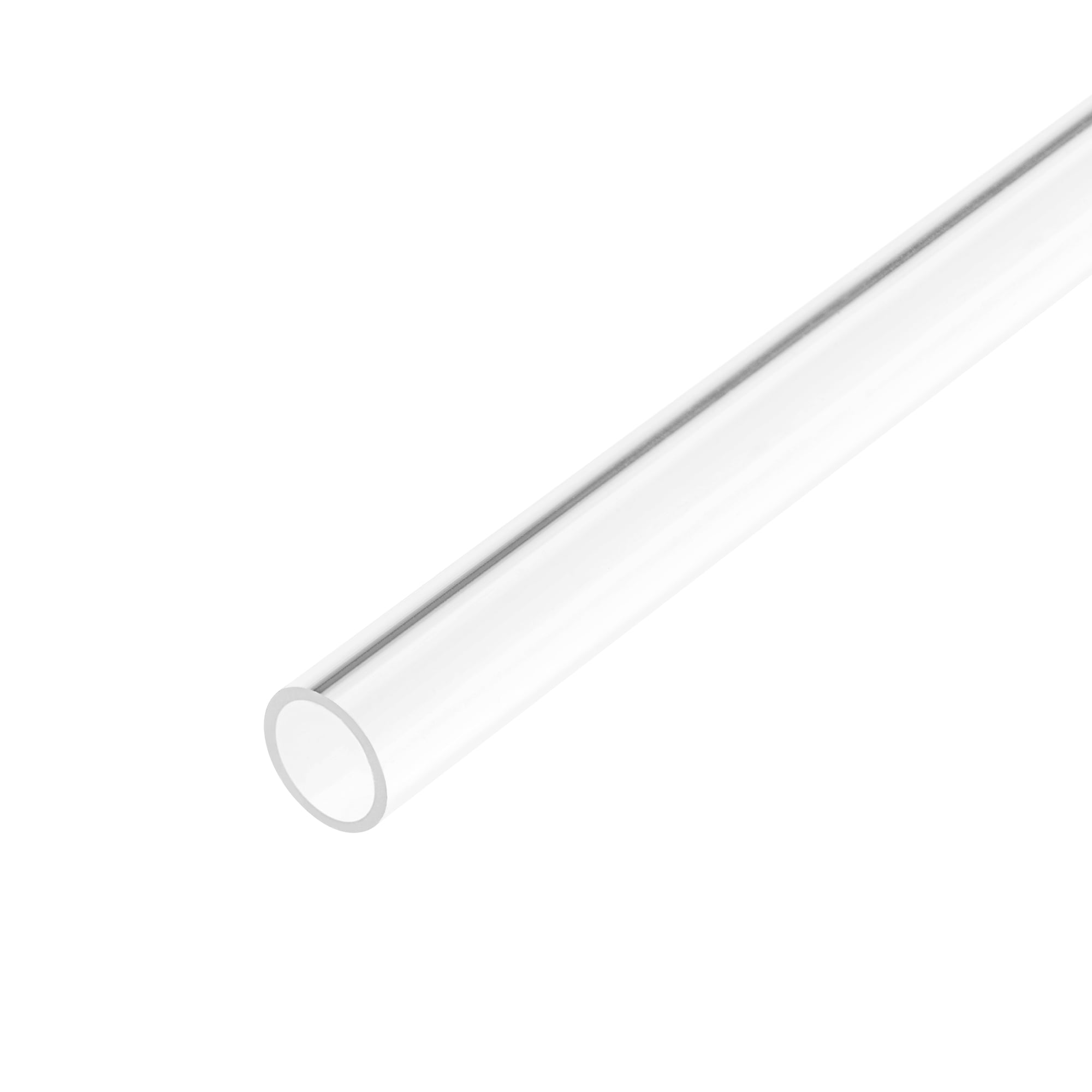 Uxcell Clear Rigid Acrylic Pipe Wall Round Tube Tubing 0.39" ID x 0.47 ...