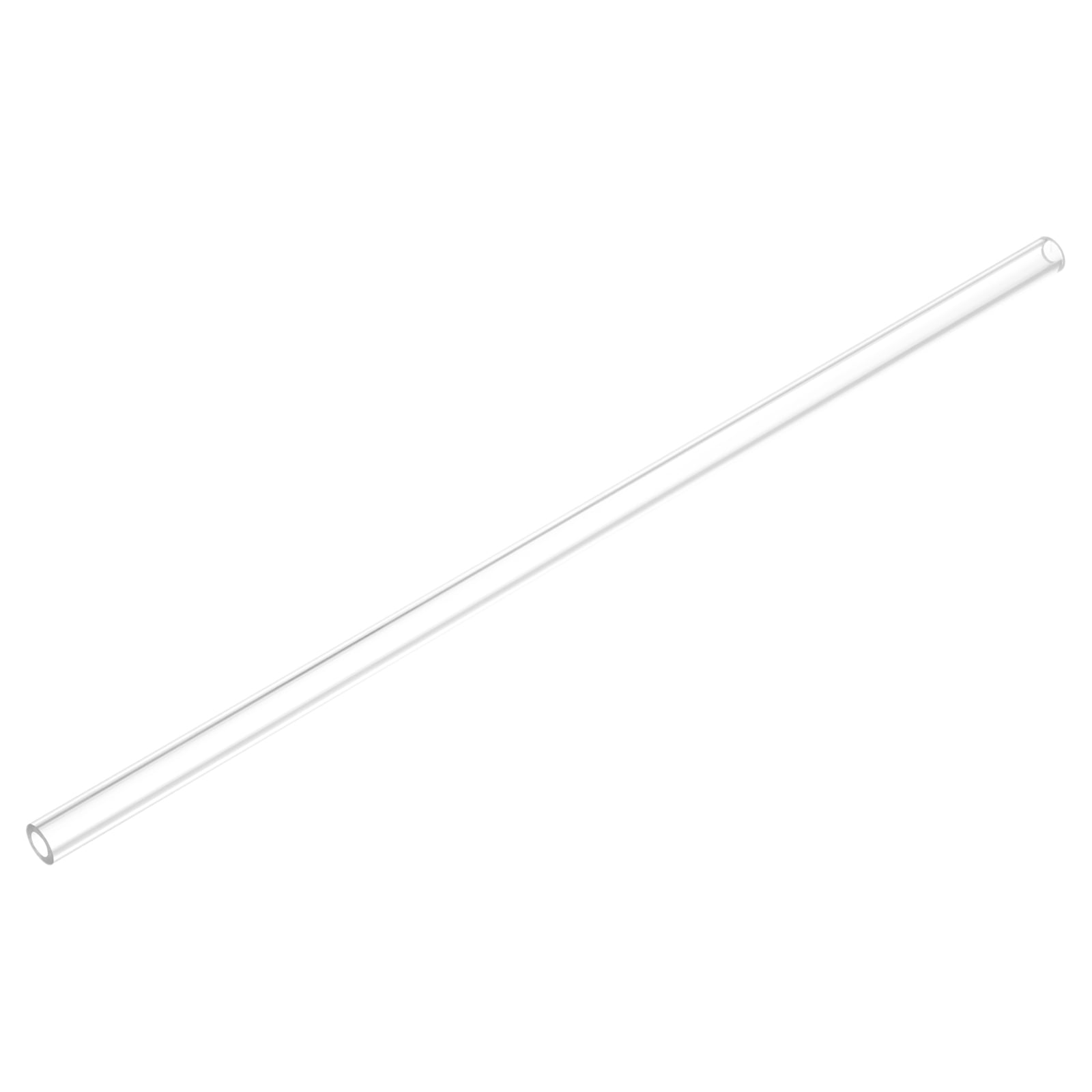 Uxcell Clear Rigid Tubing 6mm(1/4") x 10mm(0.39") x 1Ft Length Round ...