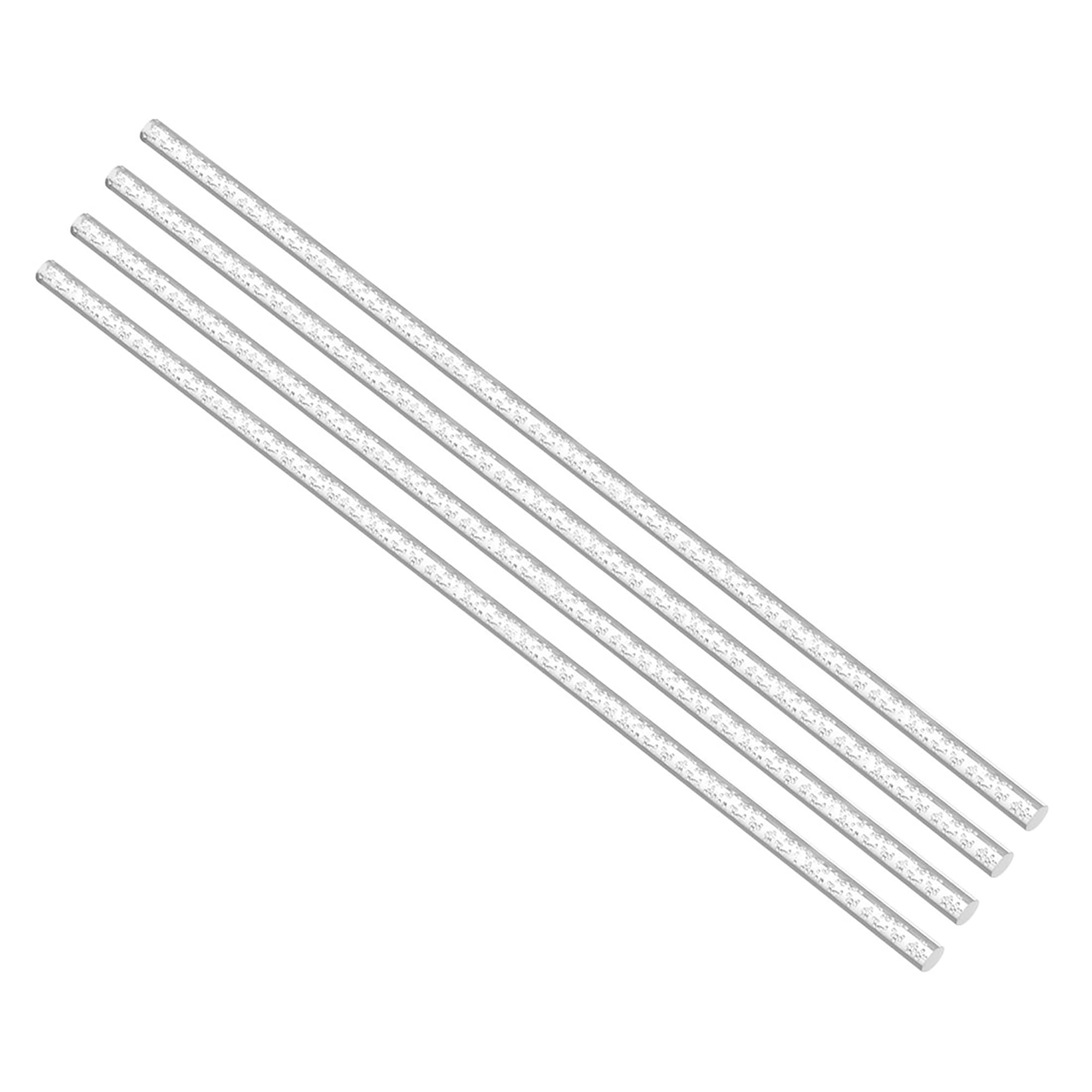 Uxcell Clear Round Bubble Solid Acrylic Round Rod PMMA Extruded Bar 20 ...