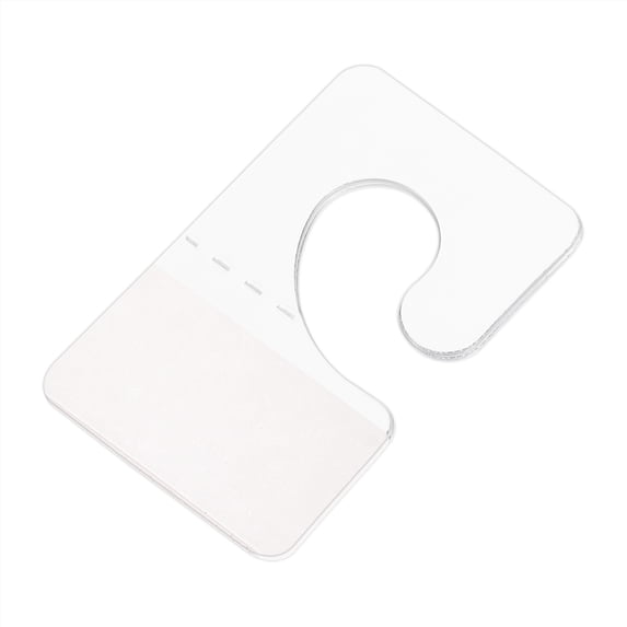 Uxcell Clear Self Adhesive Hang Tab Hook, 23x37mm Plastic Display ...