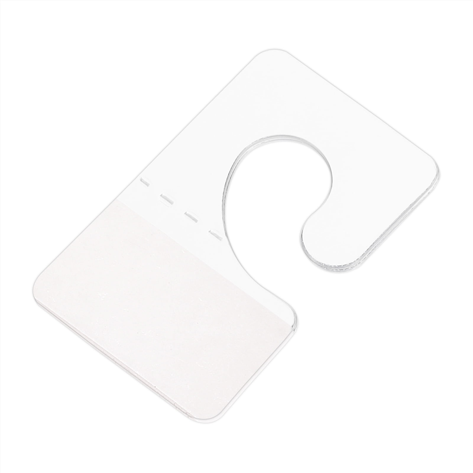 Uxcell Clear Self Adhesive Hang Tab Hook, 23x37mm Plastic Folding Tabs ...