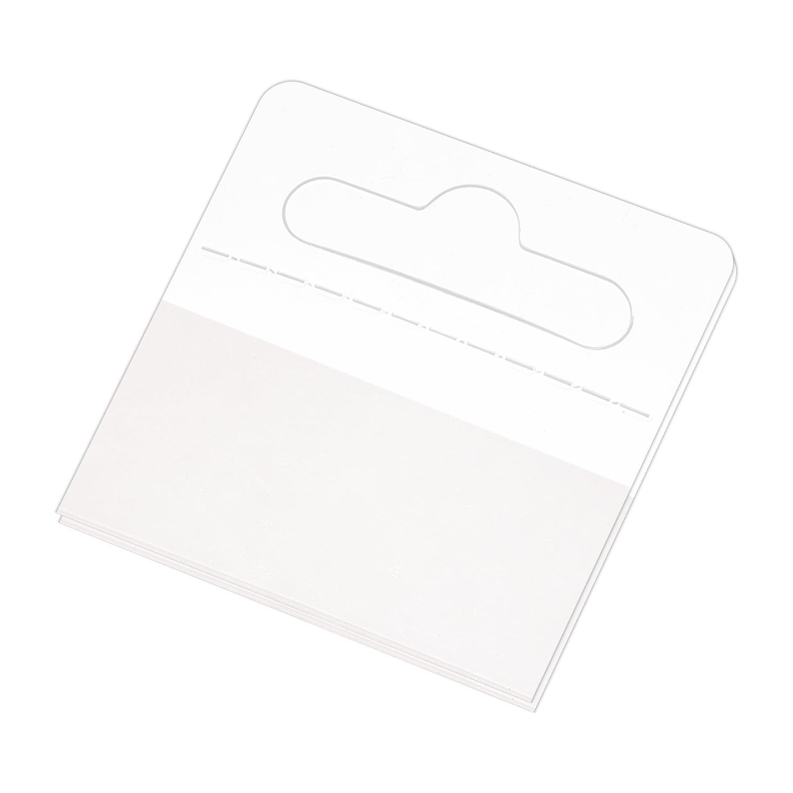 Uxcell Clear Self Adhesive Hang Tab Hook, 40x50mm Plastic Display ...