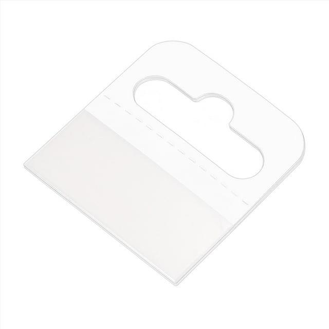 Uxcell Clear Self Adhesive Hang Tab Hook, 45x50mm Plastic Display ...