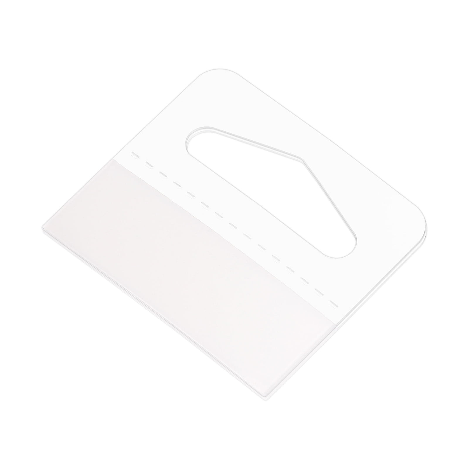 Uxcell Clear Self Adhesive Hang Tab Hook, 50x45mm Plastic Display ...