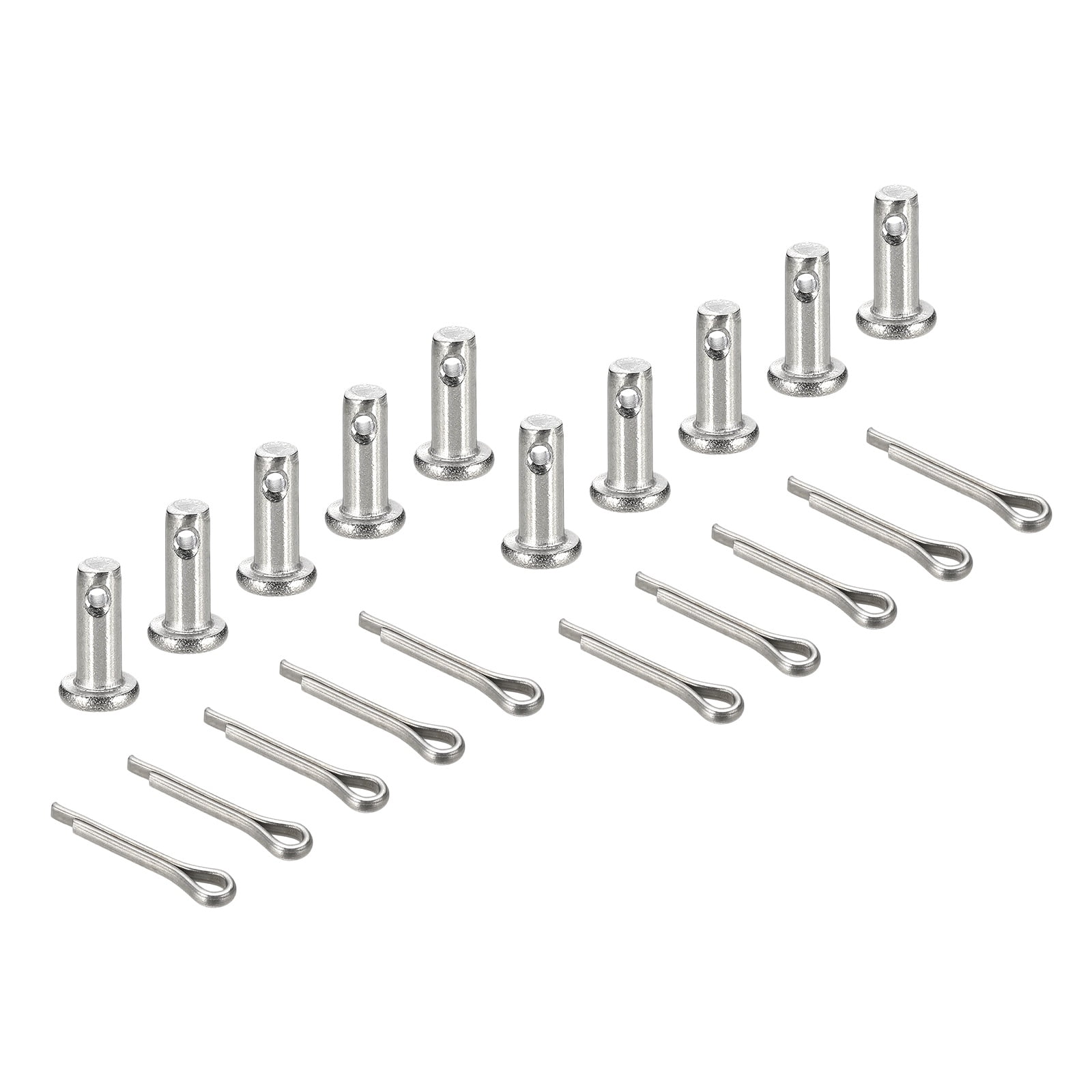 Uxcell Clevis Pins, Single Hole Flat Head Fastener Lock Systems with ...