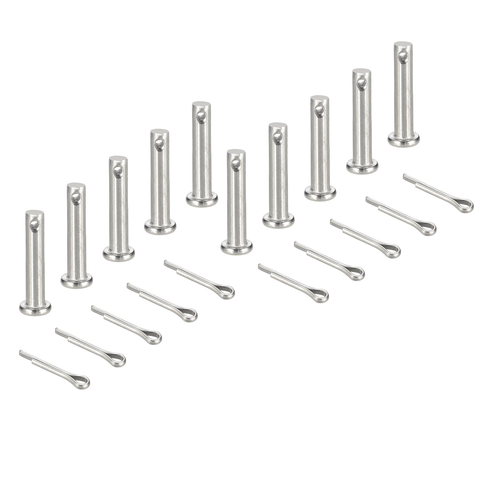 Uxcell Clevis Pins, Single Hole Flat Head Fastener Lock Systems with ...