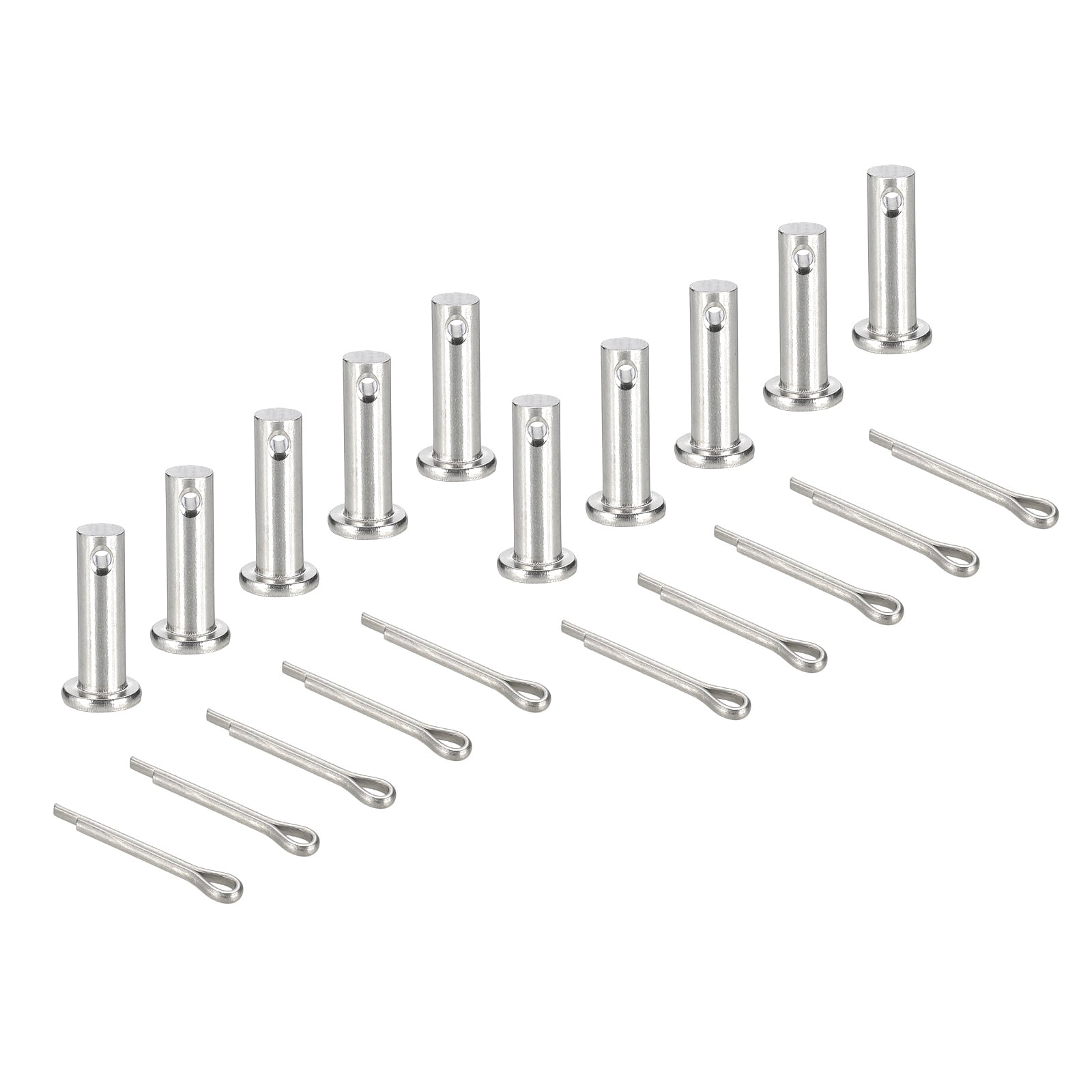 Uxcell Clevis Pins, Single Hole Flat Head Fastener Lock Systems with ...
