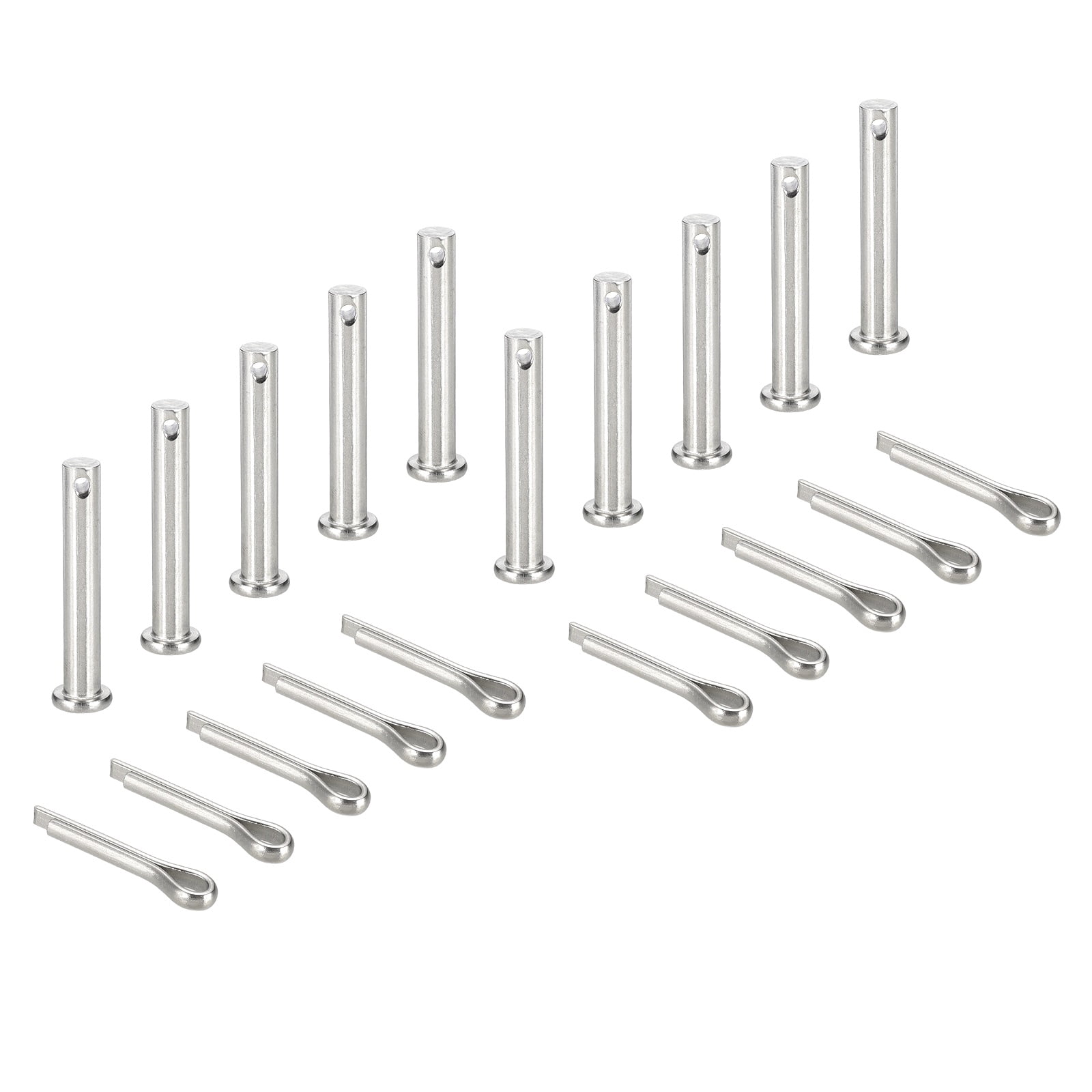 Uxcell Clevis Pins, Single Hole Flat Head Fastener Lock Systems with ...