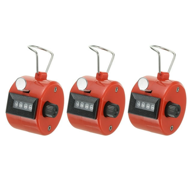 Uxcell Clicker Counter Hand Tally Counter Mechanical 4-Digit Number ...