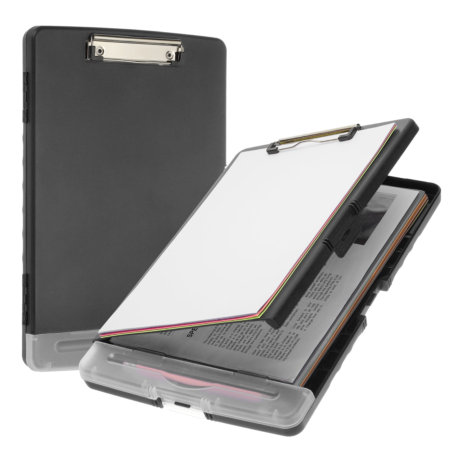 Uxcell 14'' x 10'' Metal Clipboard with Plastic Storage Large Capacity ...