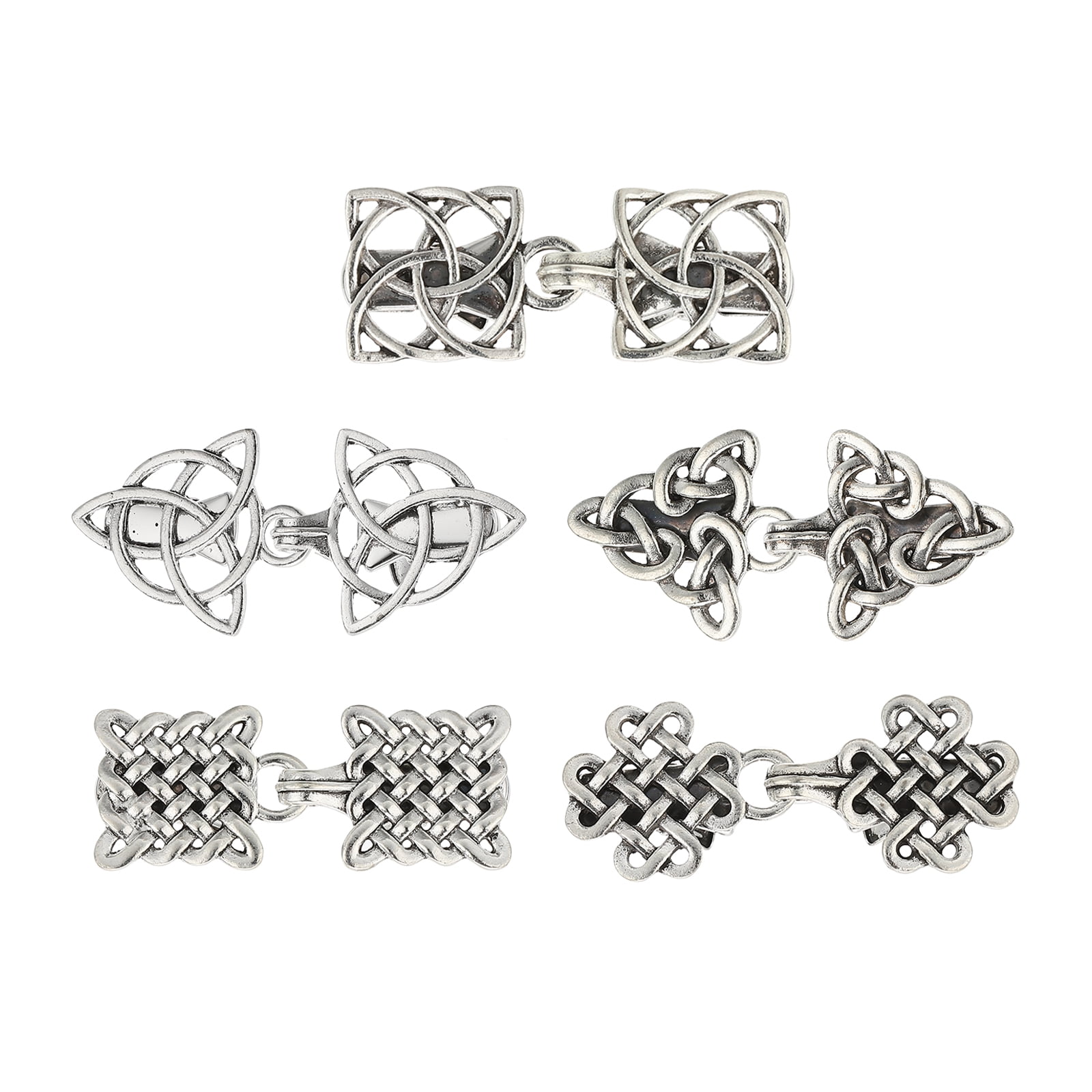Uxcell Cloak Clasp Set, 5Pcs Alloy Sweater Clips Retro Cardigan Buckles ...