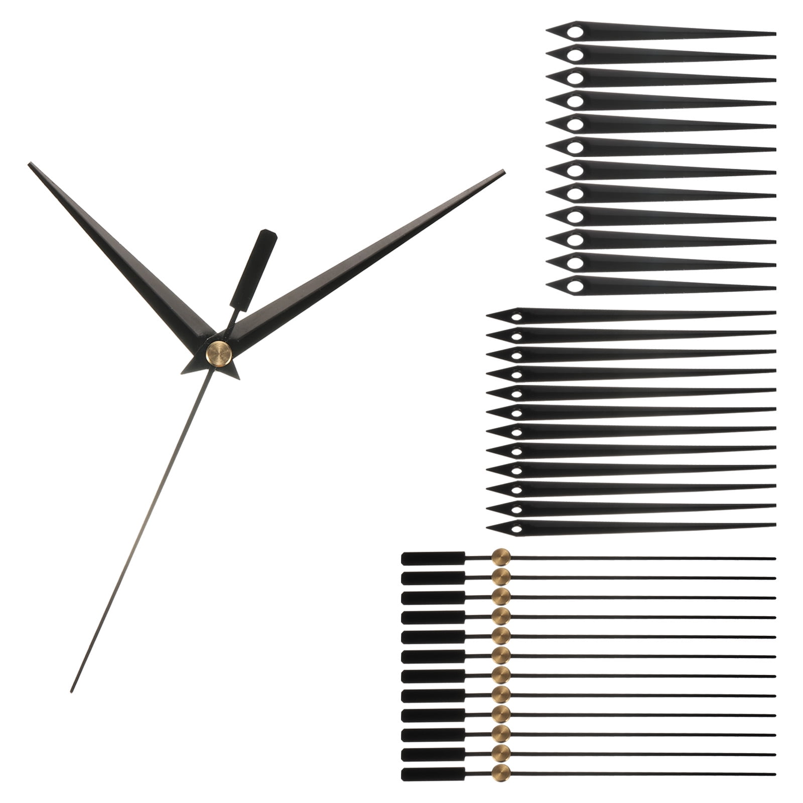 Uxcell Clock Hand, 12 Set Clock Hands Kits Clock Mechanism Movement ...