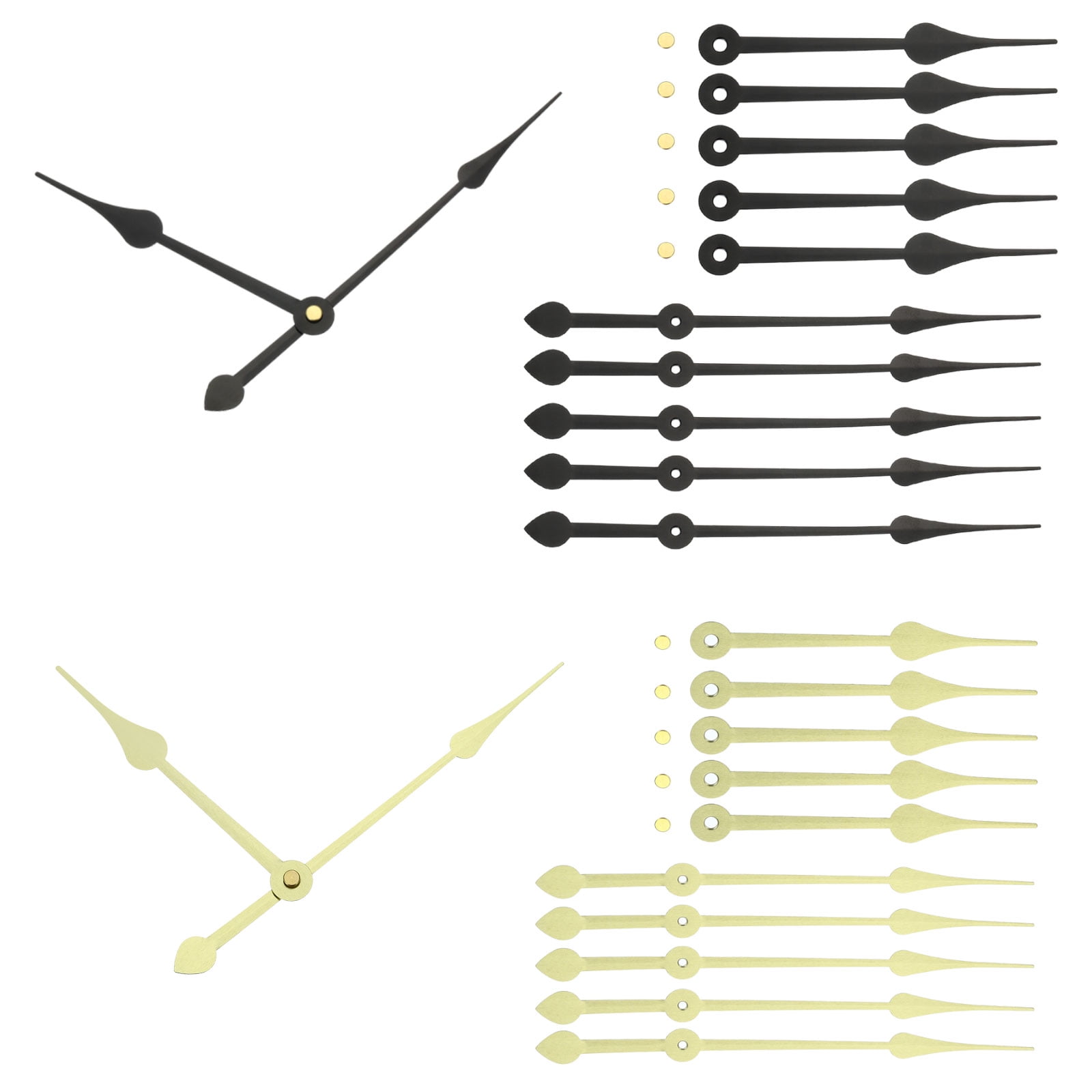 Uxcell Replacement Clock Hands Kit, 12 Set Replacement Clock Hands Kits ...