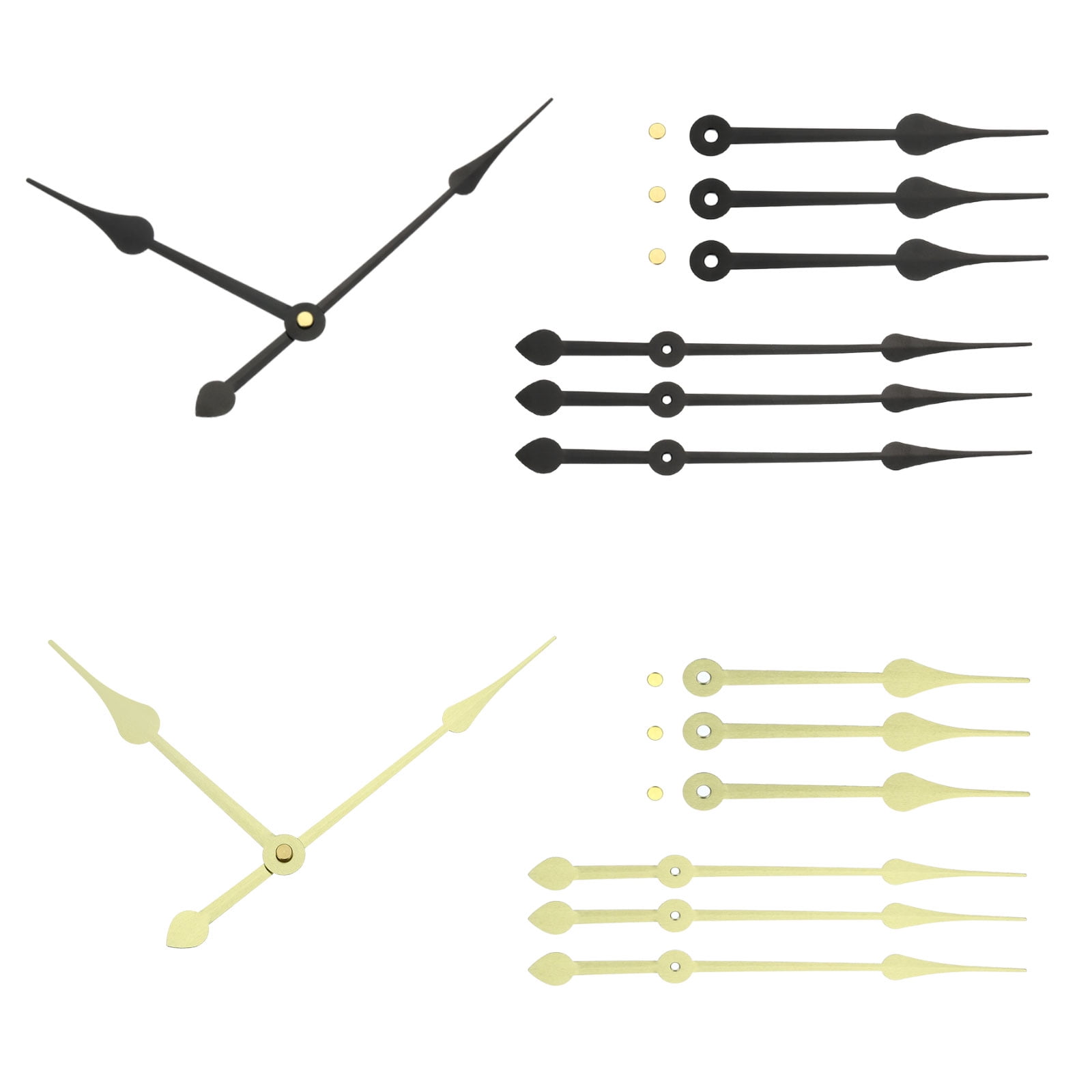 Uxcell Replacement Clock Hands Kit, 8 Set Replacement Clock Hands Kits ...