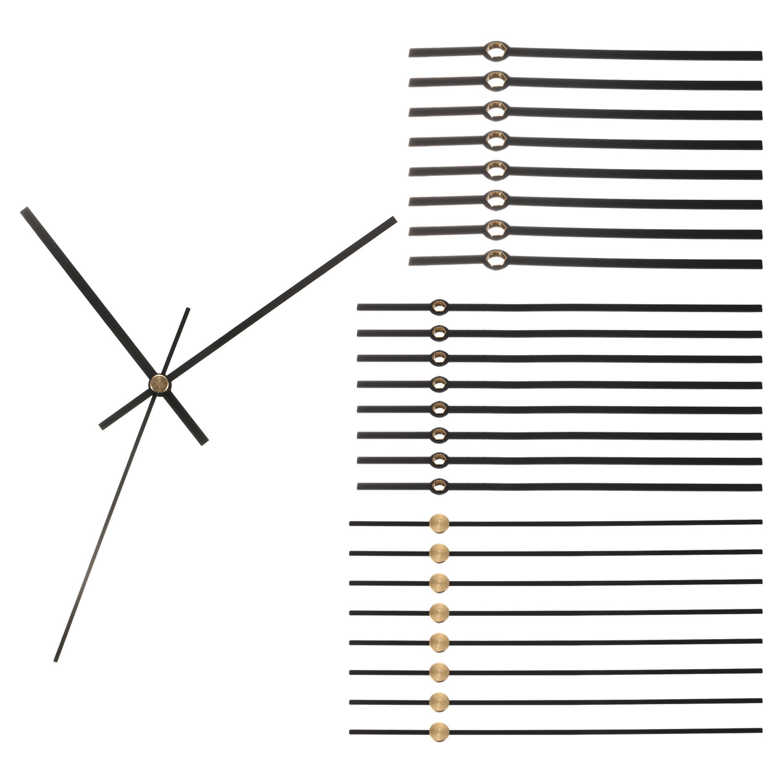 Uxcell Clock Hands, 8 Set Clock Hands Kits Clock Mechanism Movement ...