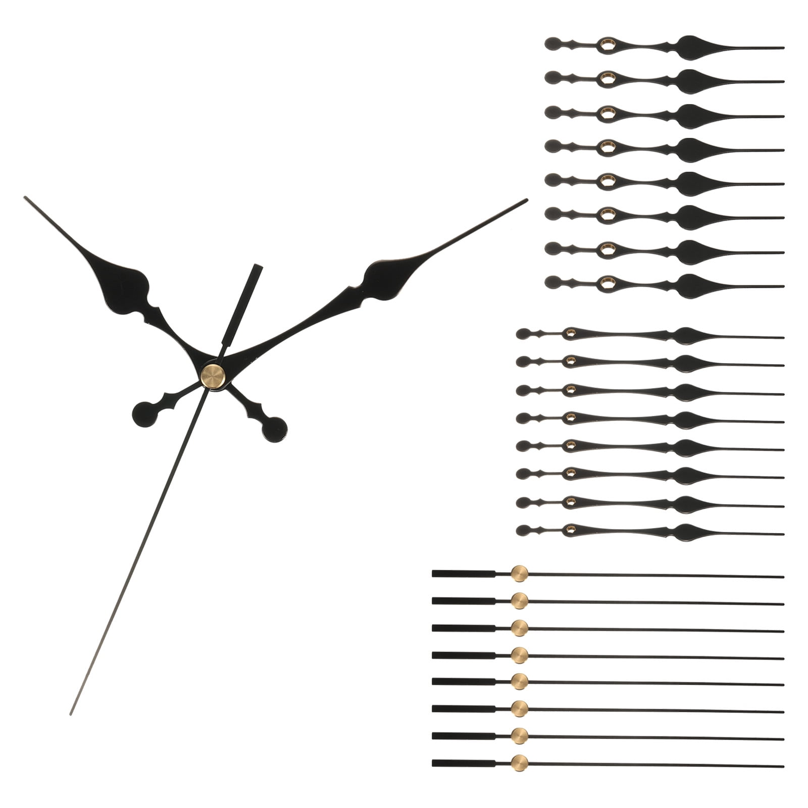 Uxcell Clock Hands, 8 Set Clock Hands Kits Clock Mechanism Movement ...