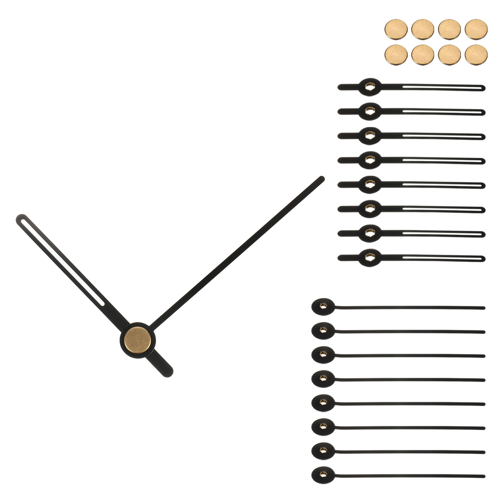 Uxcell Clock Hands, 8 Set Clock Hands Kits Clock Mechanism Movement ...
