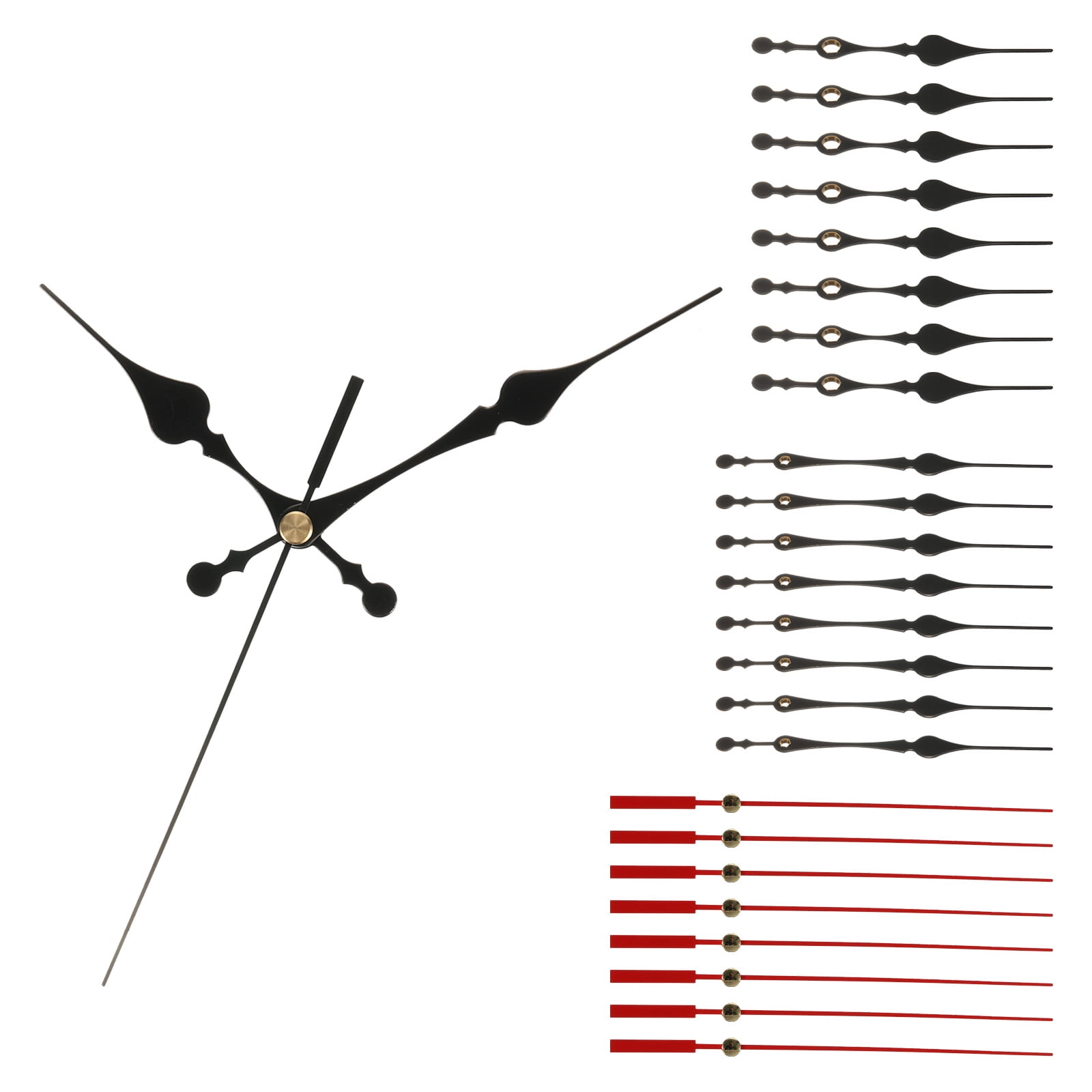 Uxcell Clock Hands, 8 Set Clock Hands Kits Clock Mechanism Movement ...