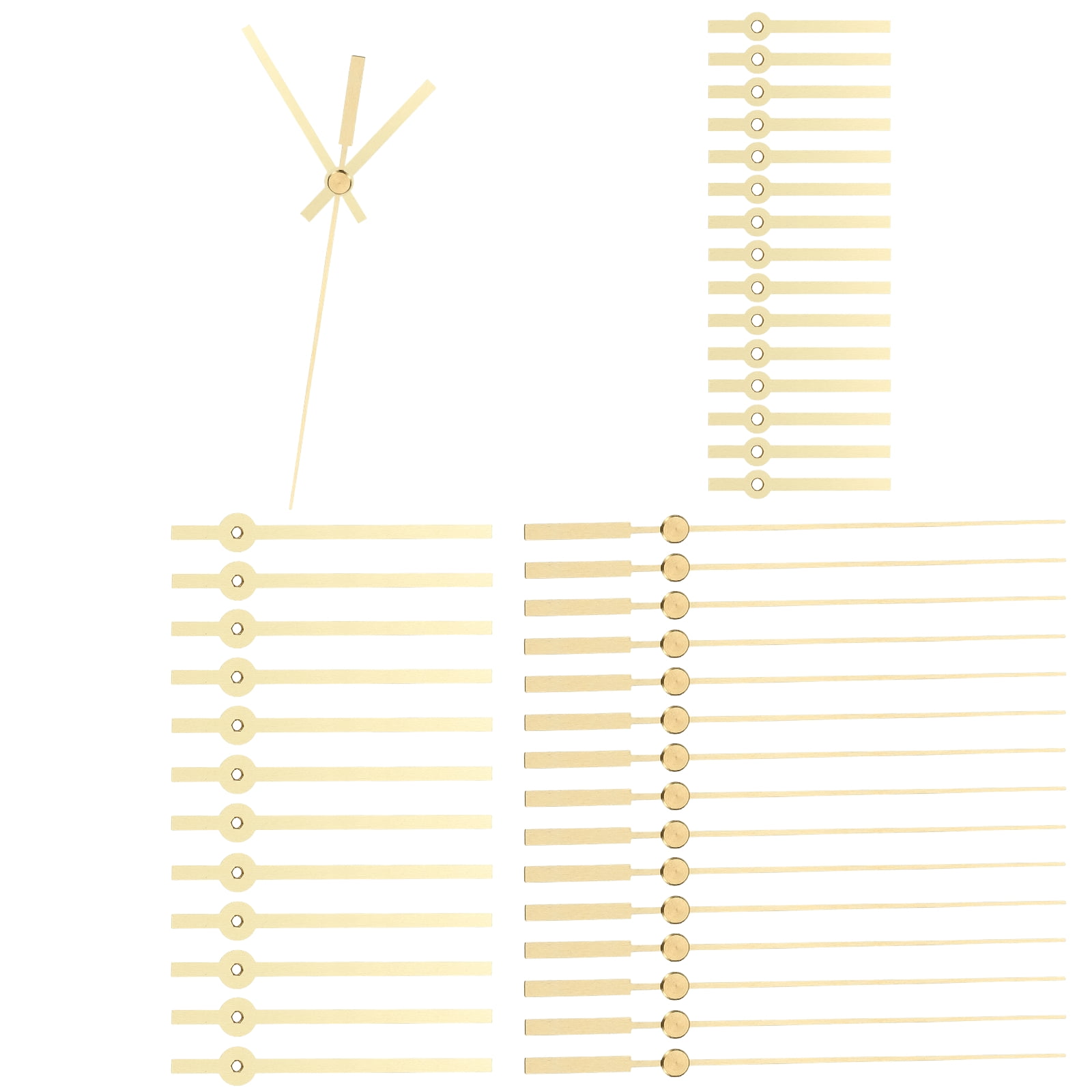 Uxcell Clock Hands Kit, 20 Set Aluminum Clock Hands Parts Replacement ...