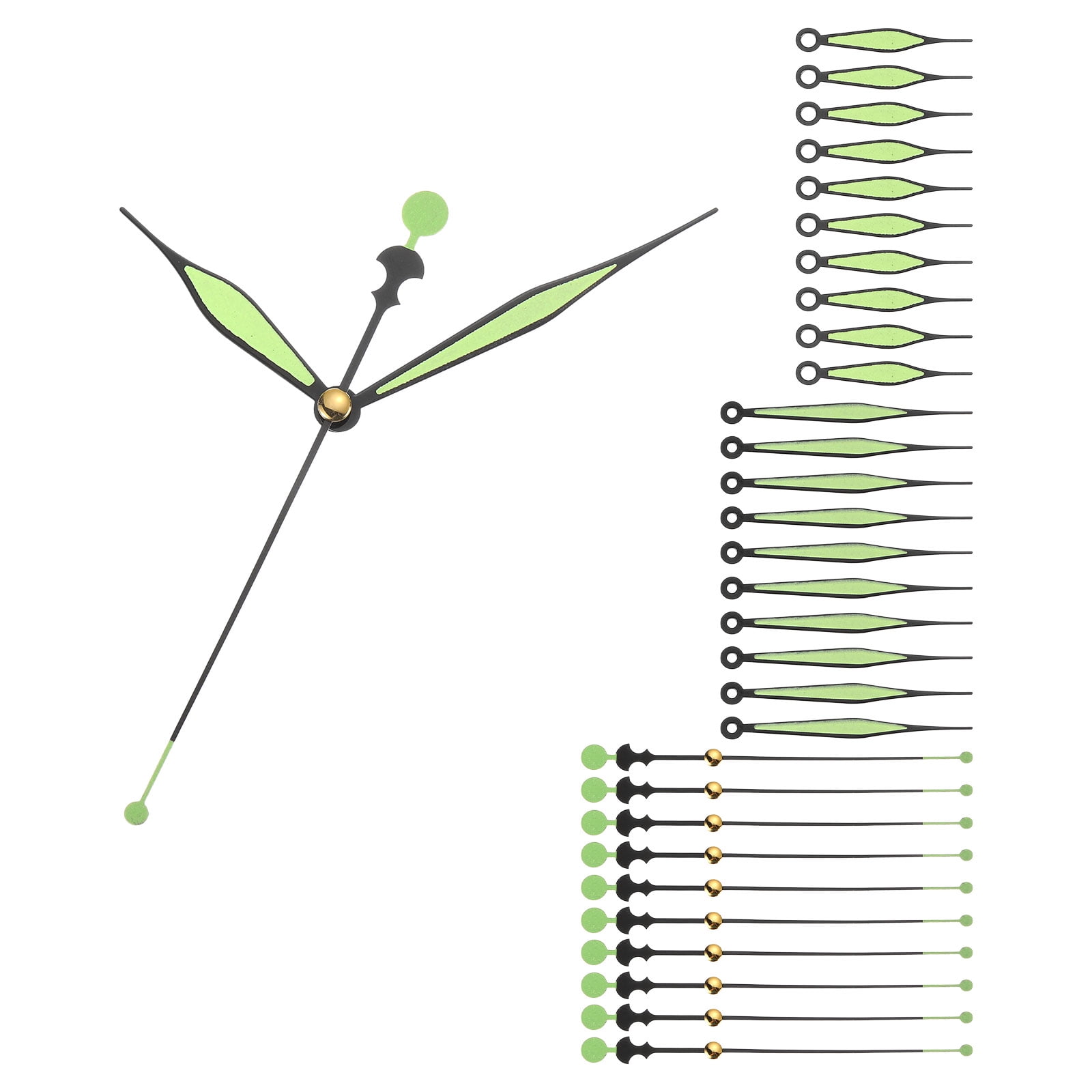 Uxcell Clock Hands Kit, 20 Set Clock Mechanism Movement Aluminum Wall ...