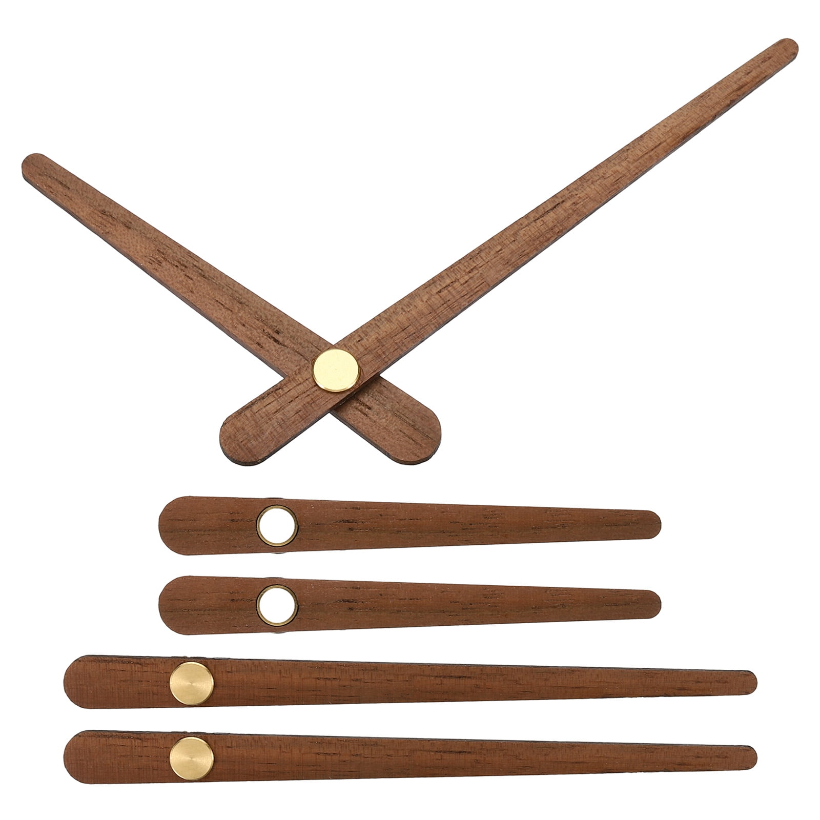Uxcell Clock Hands Kit, 3 Set Wooden Clock Mechanism Movement Wall ...