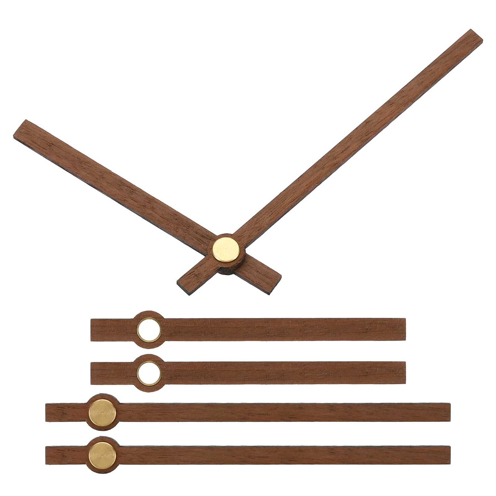 Uxcell Clock Hands Kit, 3 Set Wooden Clock Mechanism Movement Wall ...