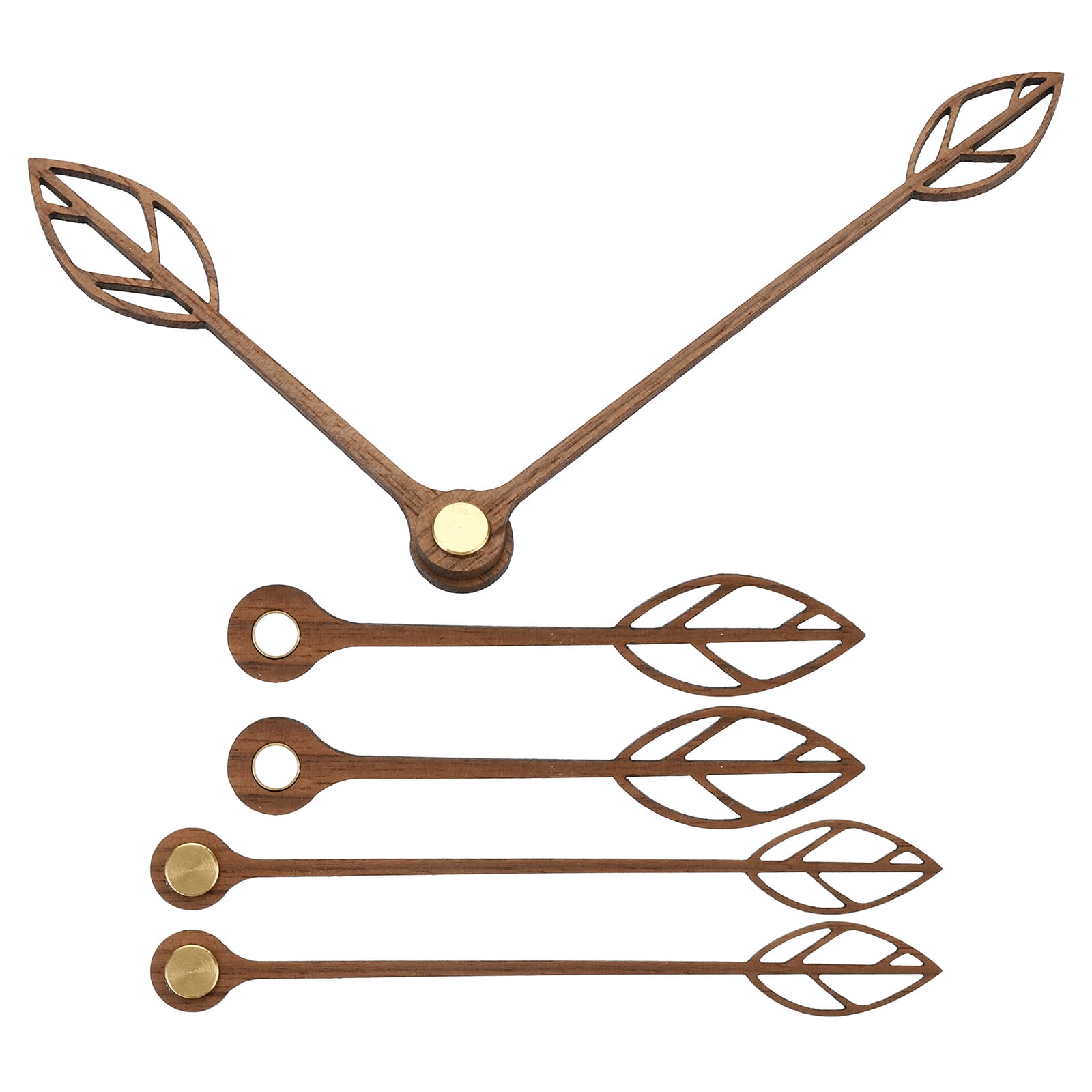 Uxcell Clock Hands Kit, 3 Set Wooden Clock Mechanism Movement Wall ...