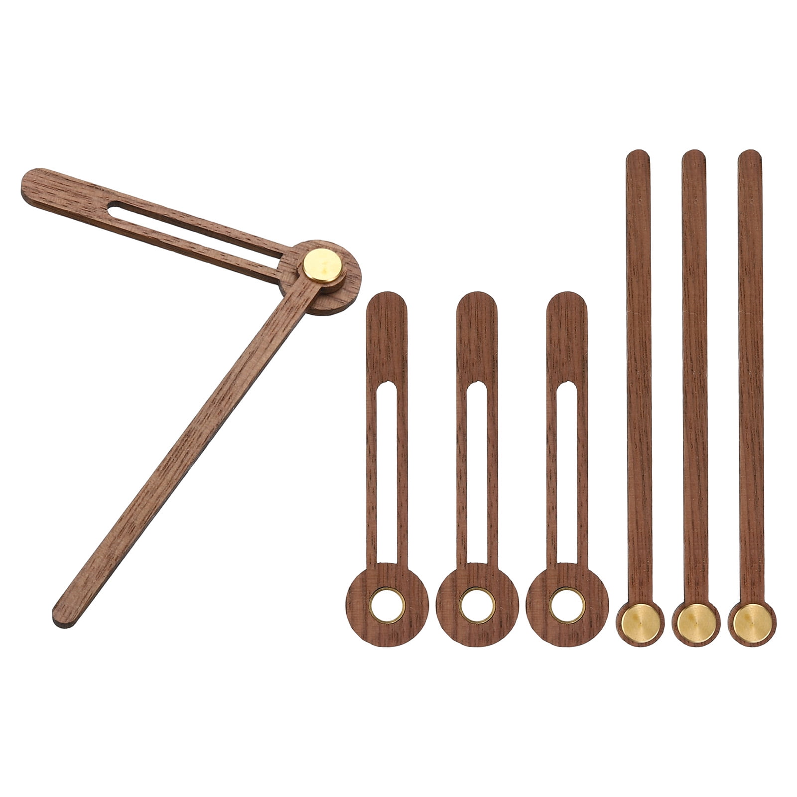 Uxcell Clock Hands Kit, 4 Set Wooden Clock Mechanism Movement Wall ...