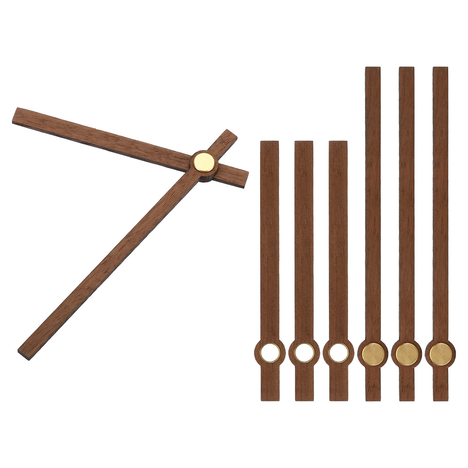 Uxcell Clock Hands Kit, 4 Set Wooden Clock Mechanism Movement Wall ...