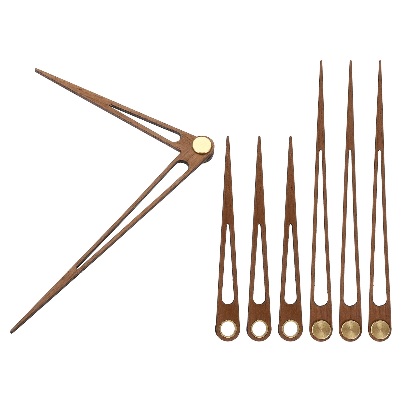 Uxcell Clock Hands Kit, 4 Set Wooden Clock Mechanism Movement Wall ...