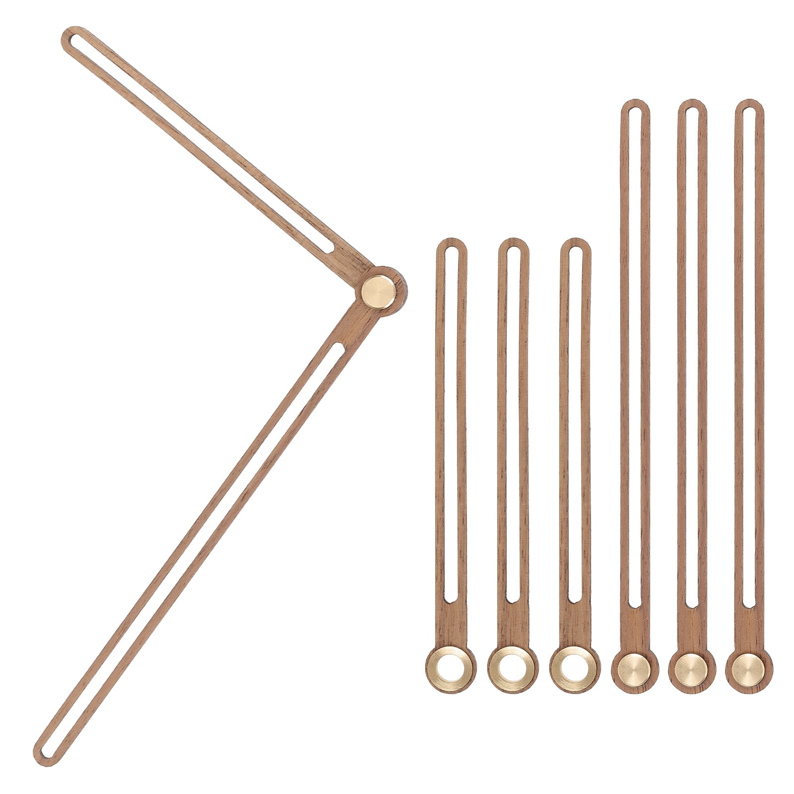 Uxcell Clock Hands Kit, 4 Set Wooden Clock Mechanism Movement Wall ...