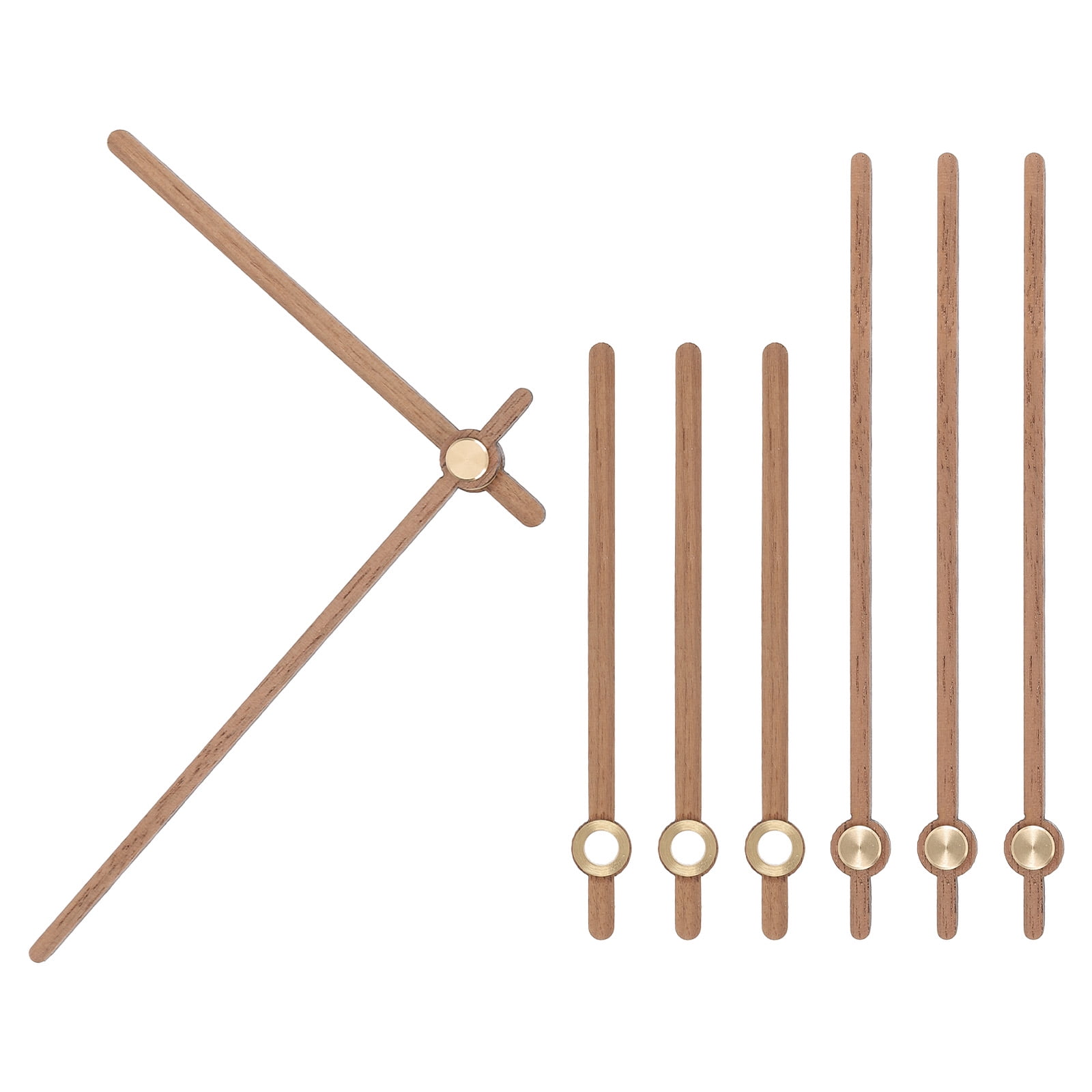 Uxcell Clock Hands Kit, 4 Set Wooden Clock Mechanism Movement Wall ...