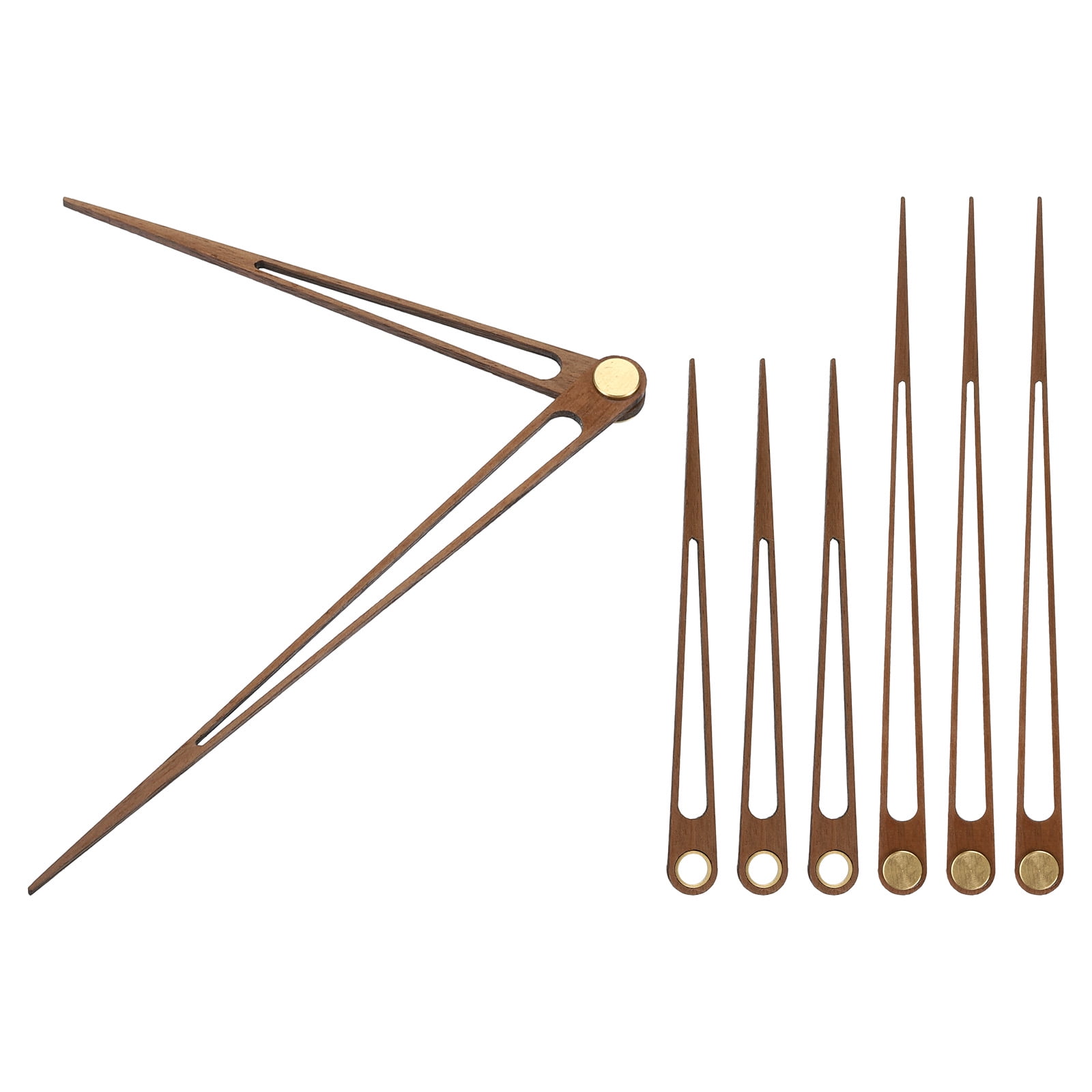 Uxcell Clock Hands Kit, 4 Set Wooden Clock Mechanism Movement Wall ...