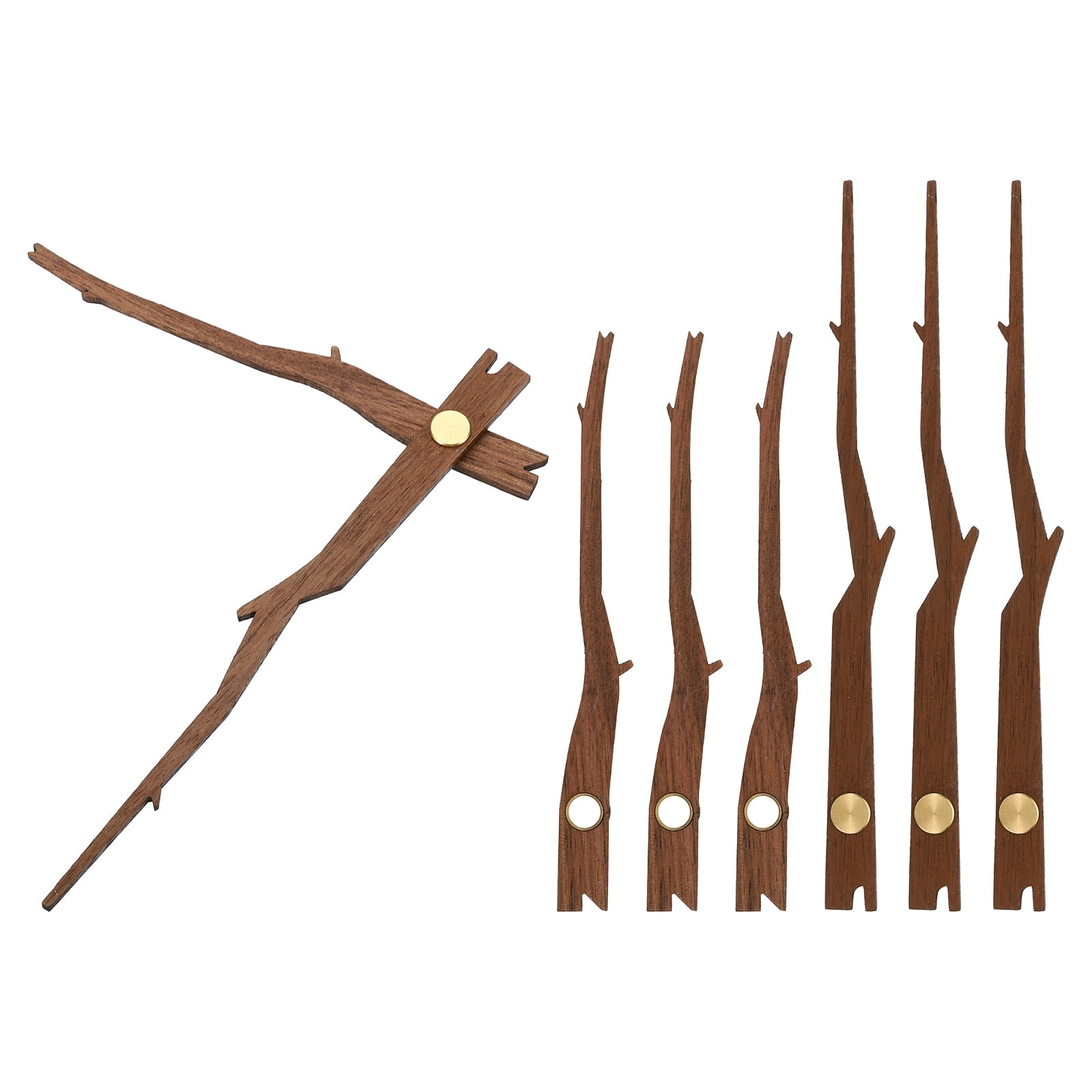 Uxcell Clock Hands Kit, 4 Set Wooden Clock Mechanism Movement Wall ...