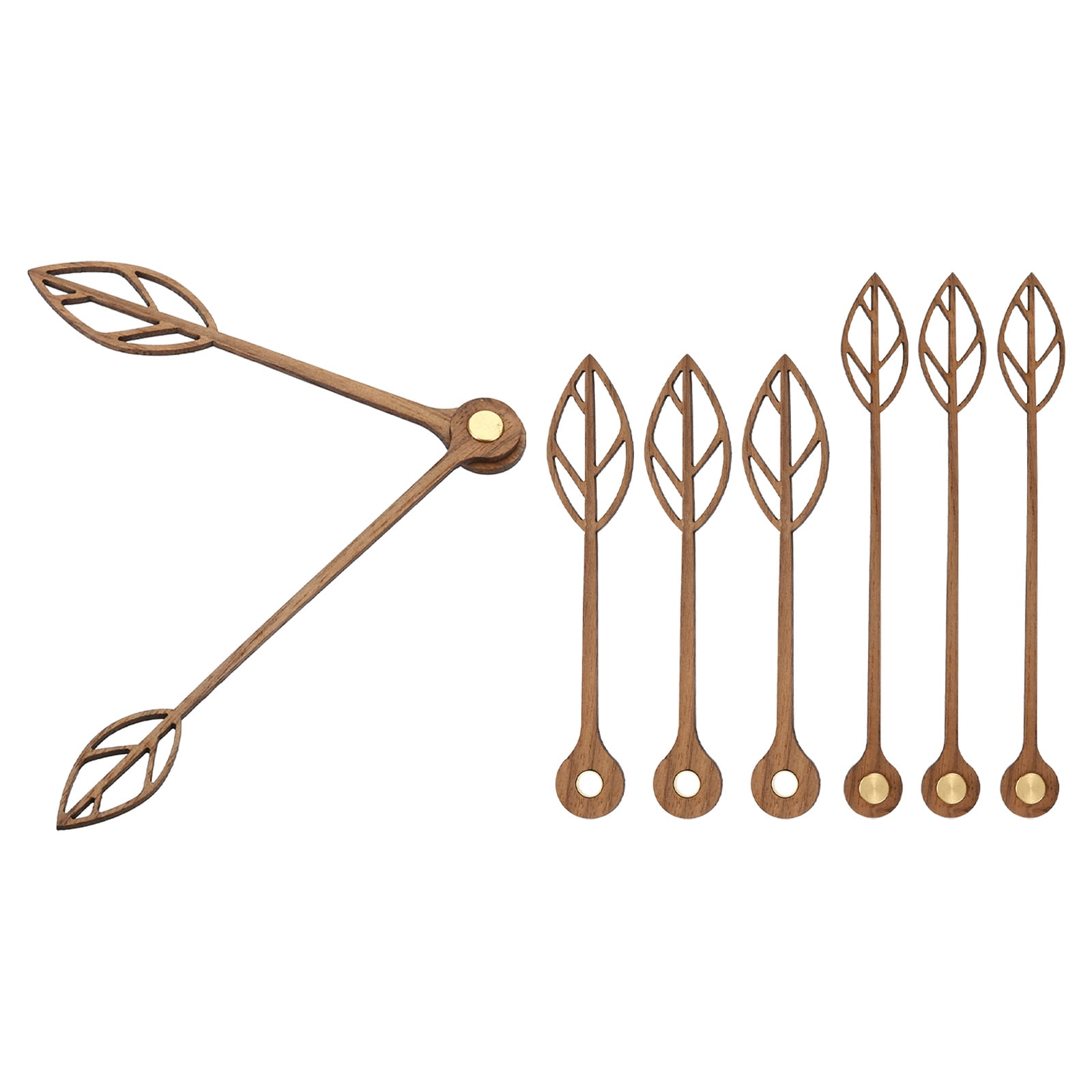 Uxcell Clock Hands Kit, 4 Set Wooden Clock Mechanism Movement Wall ...
