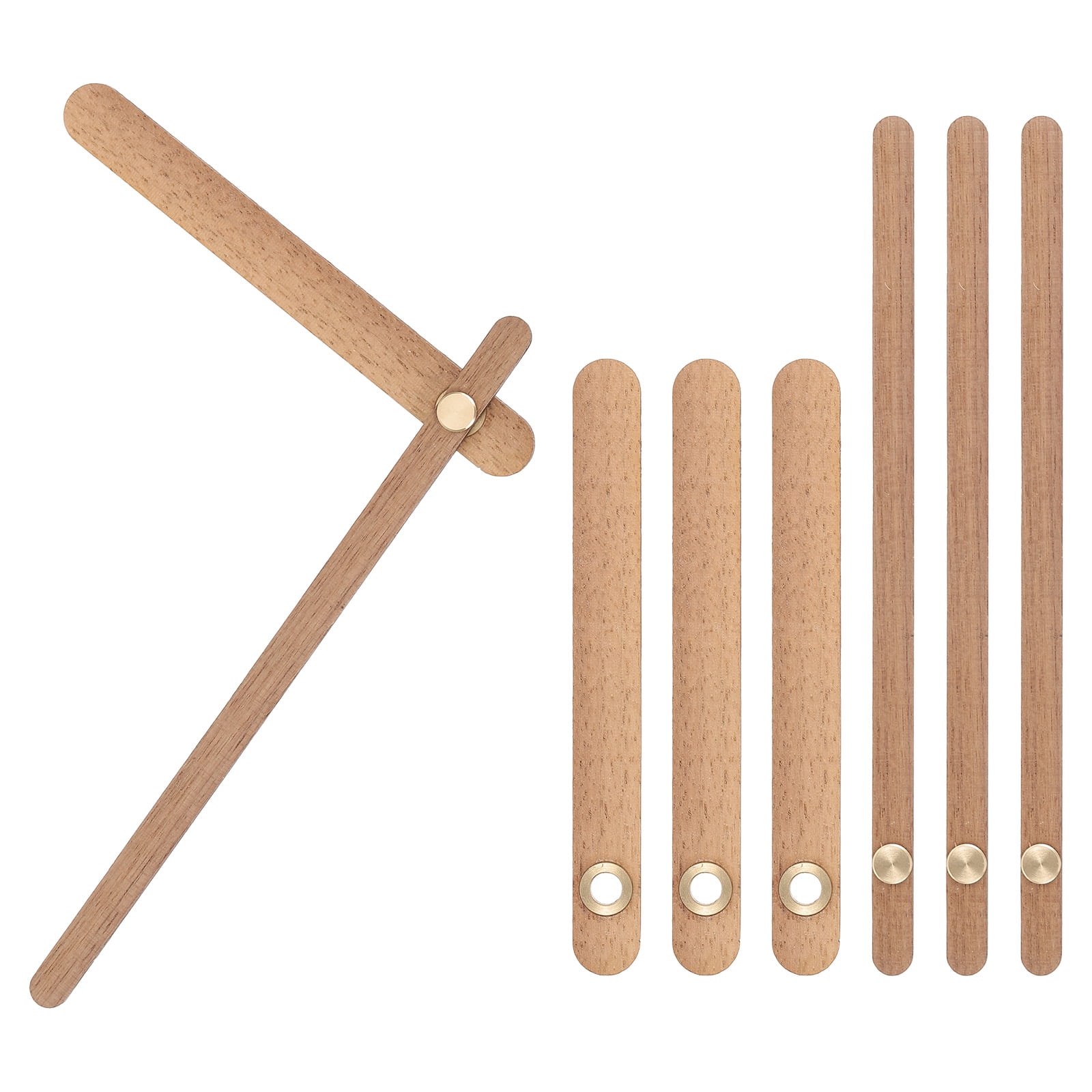 Uxcell Clock Hands Kit, 4 Set Wooden Clock Mechanism Movement Wall ...