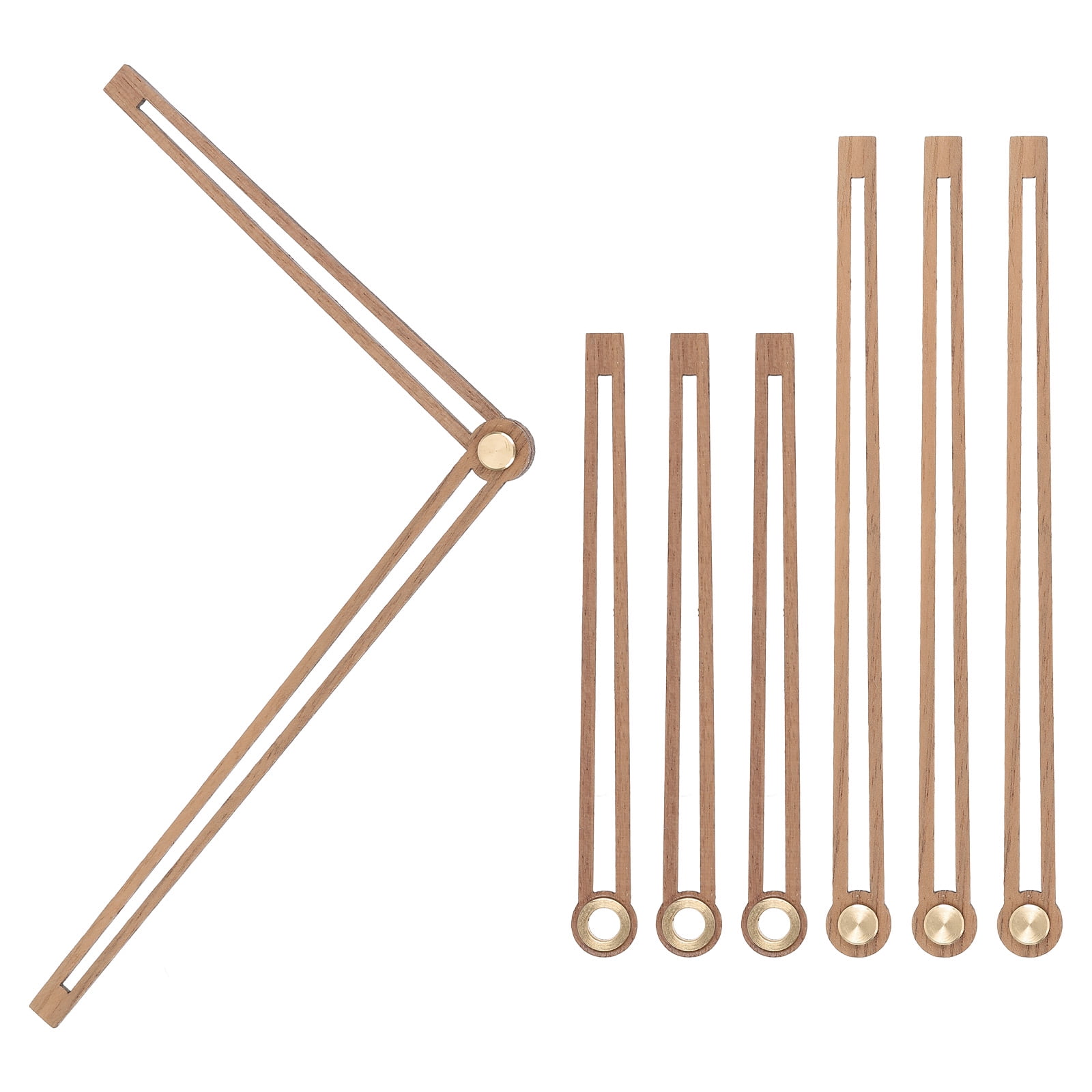 Uxcell Clock Hands Kit, 4 Set Wooden Clock Mechanism Movement Wall ...