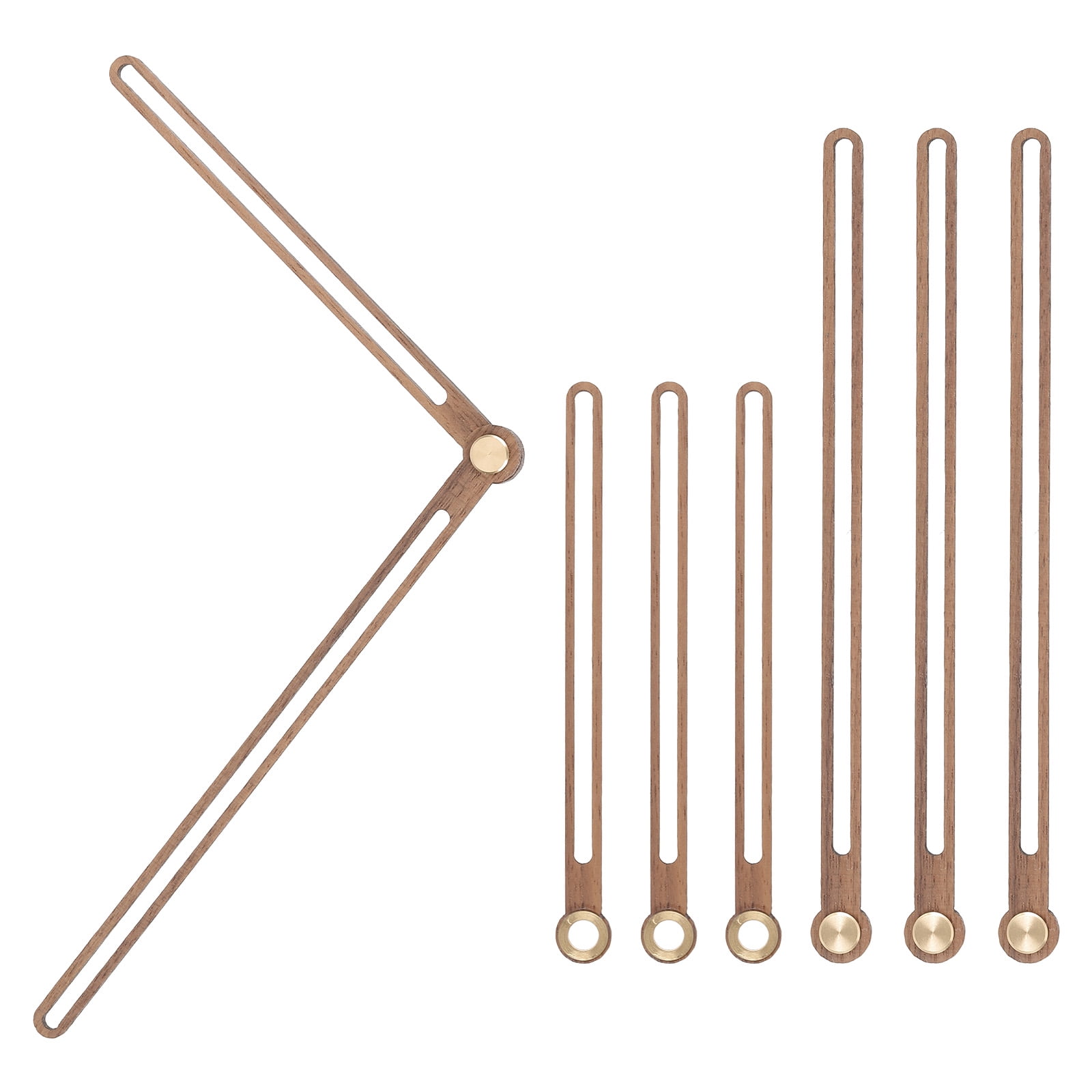 Uxcell Clock Hands Kit, 4 Set Wooden Clock Mechanism Movement Wall ...