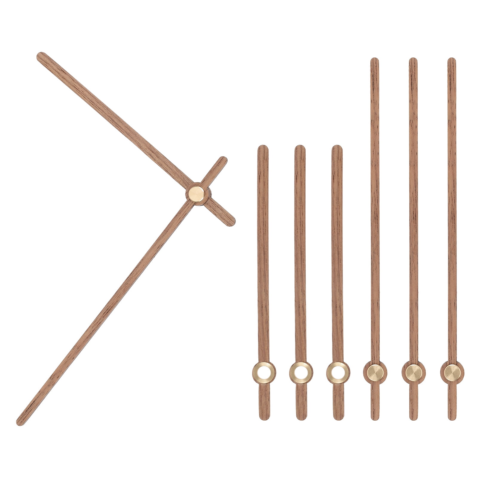 Uxcell Clock Hands Kit, 4 Set Wooden Clock Mechanism Movement Wall ...