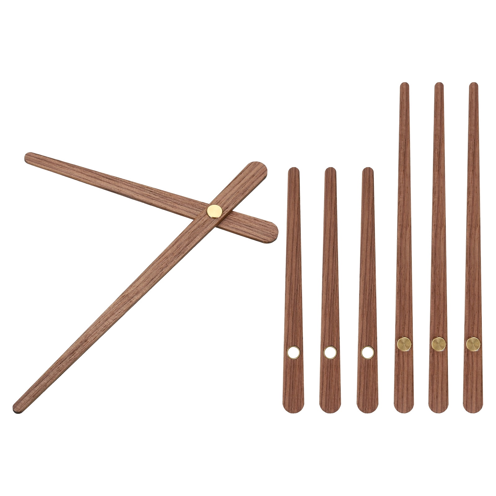 Uxcell Clock Hands Kit, 4 Set Wooden Clock Mechanism Movement Wall ...