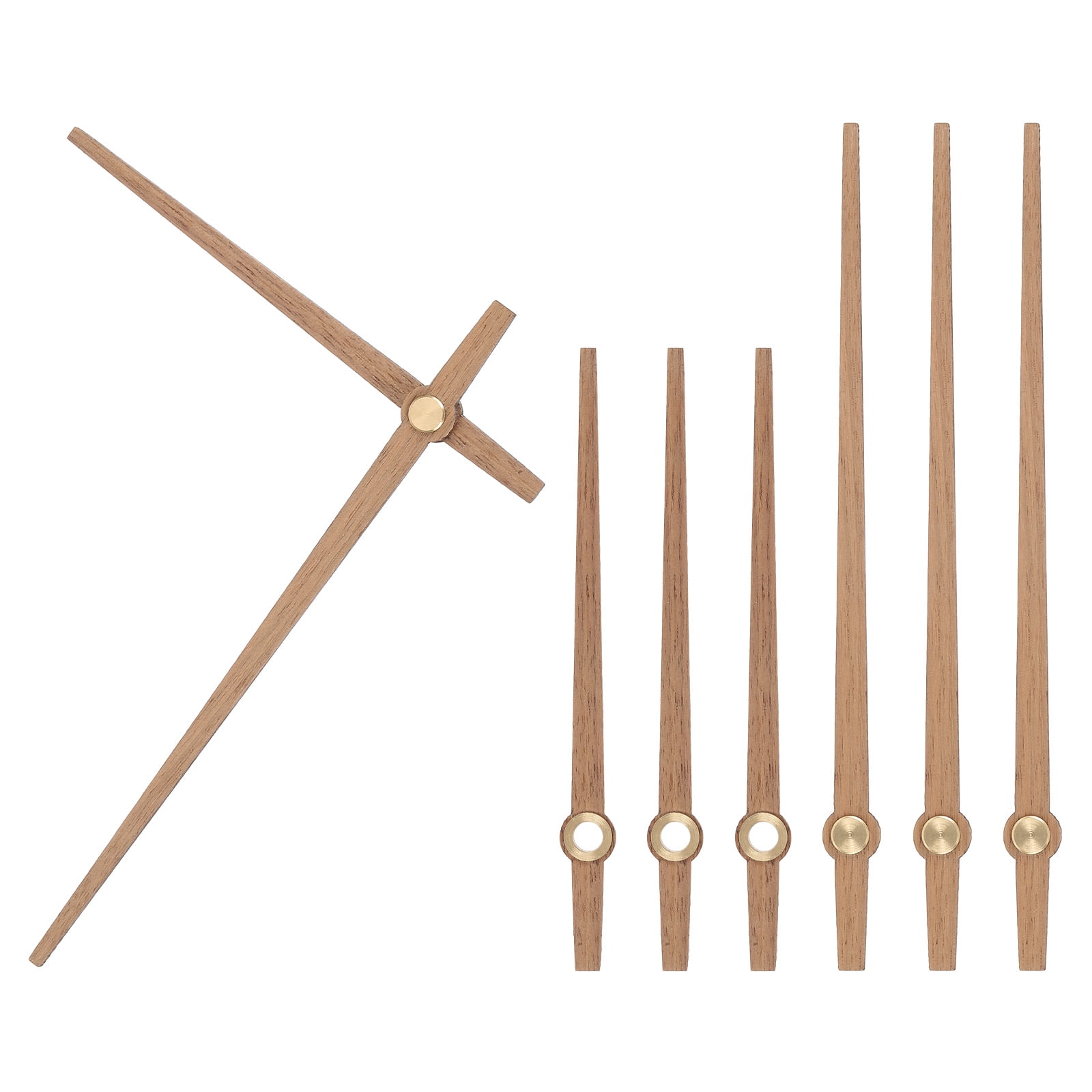 Uxcell Clock Hands Kit, 4 Set Wooden Clock Mechanism Movement Wall ...