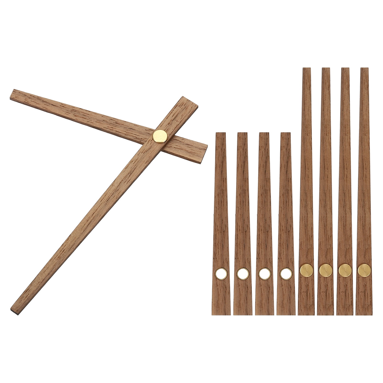 Uxcell Clock Hands Kit, 5 Set Wooden Clock Mechanism Movement Wall ...