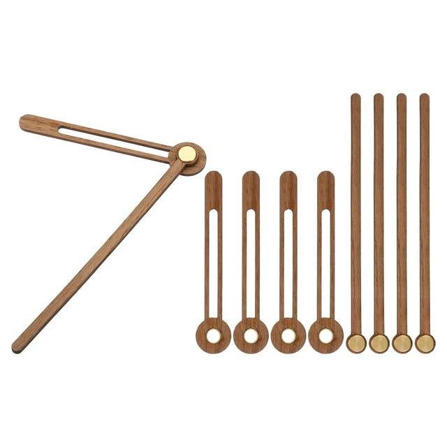 Uxcell Clock Hands Kit, 5 Set Wooden Clock Mechanism Movement Wall ...