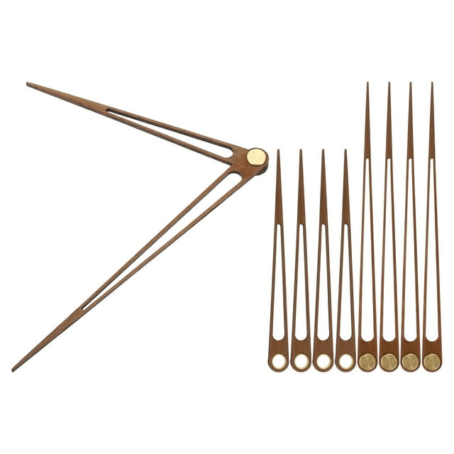 Uxcell Clock Hands Kit, 5 Set Wooden Clock Mechanism Movement Wall ...