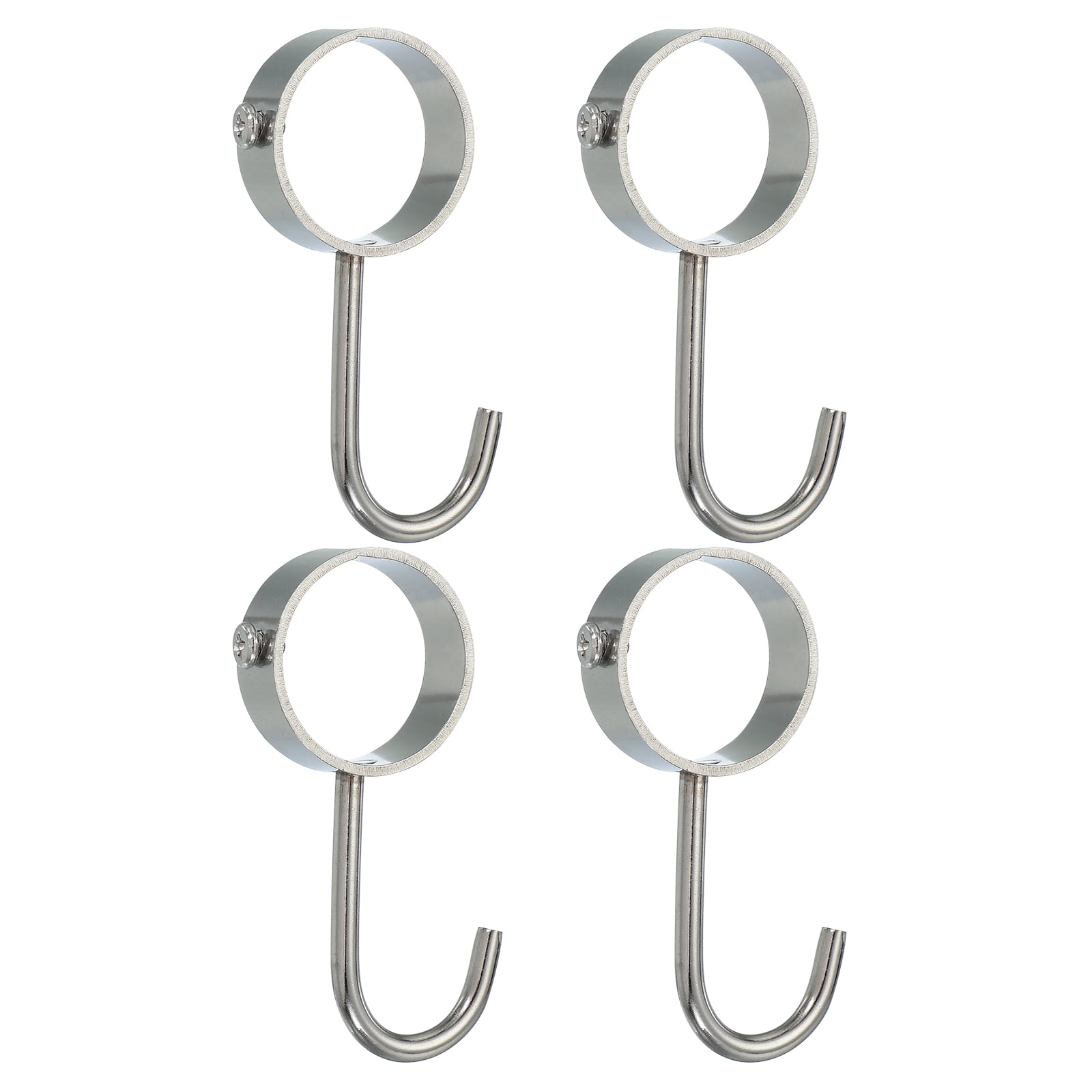 Uxcell Closet Rod Hooks Stainless Steel Hanging Tube Closet Tension ...