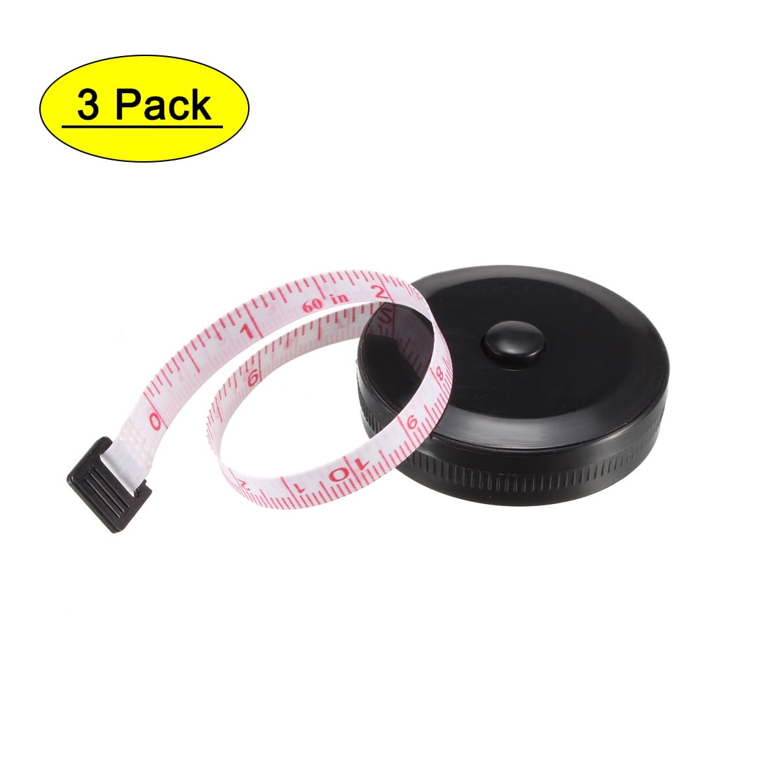 Uxcell Cloth Tape Measure Retractable Measuring Tape Soft Dual Sided ...