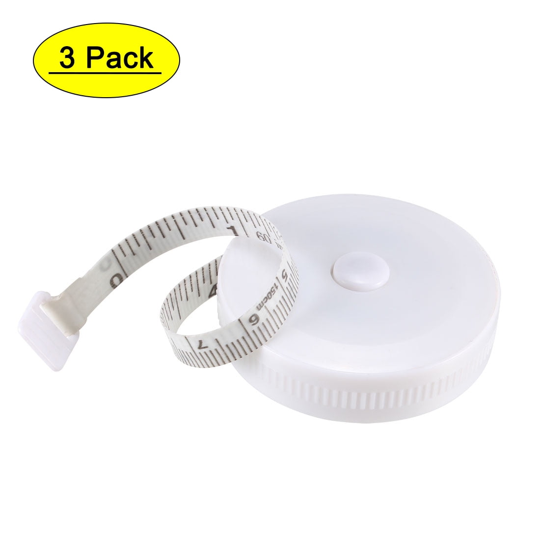 Uxcell Cloth Tape Measure Retractable Measuring Tape Soft Dual Sided ...