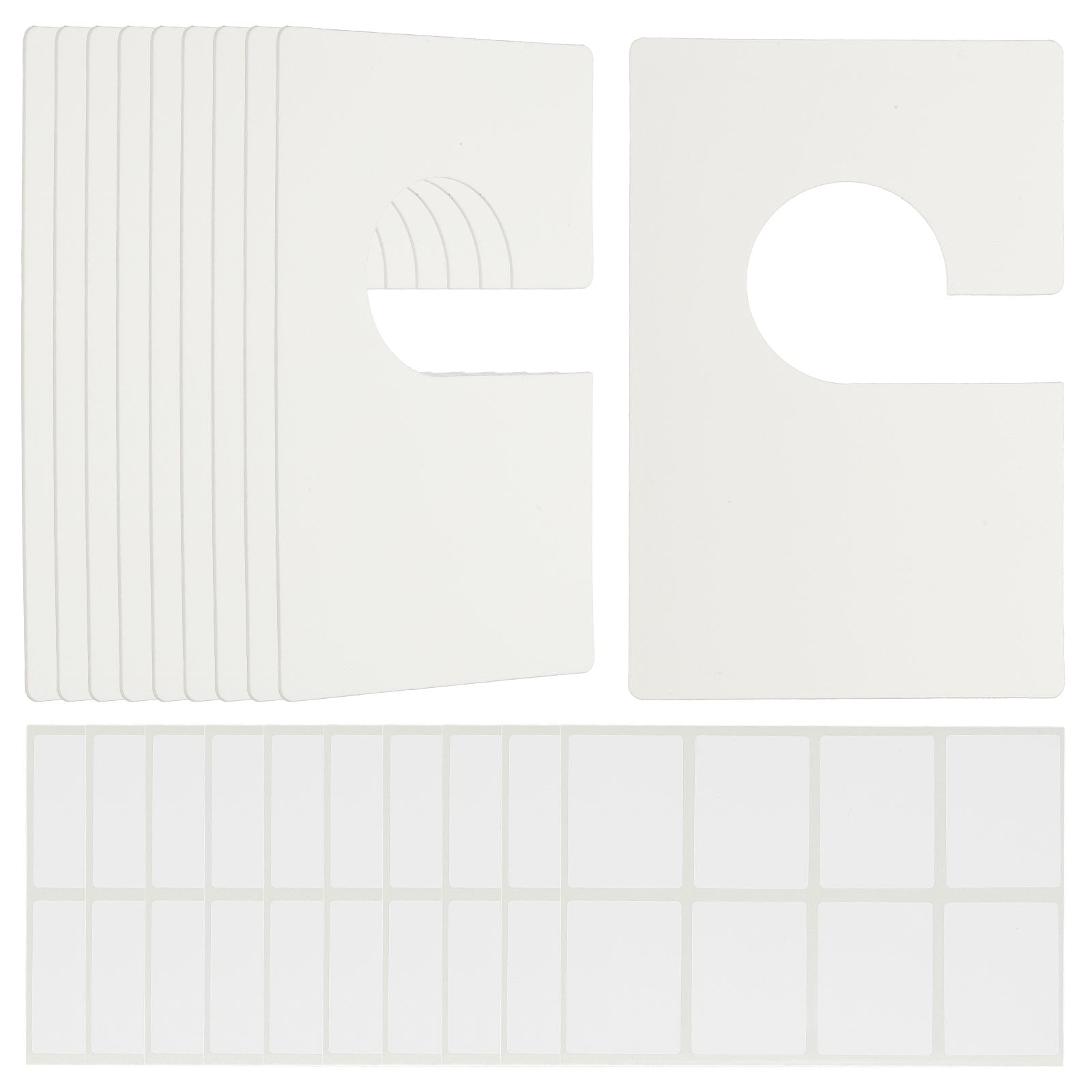 Uxcell Clothes Dividers 10 Pack Blank Clothing Rack Size Sorting ...