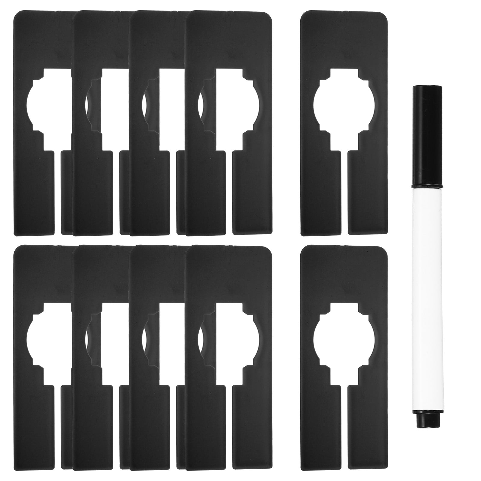 Uxcell Clothes Dividers,10 Pack Rectangle Closet Rack Dividers Clothing ...