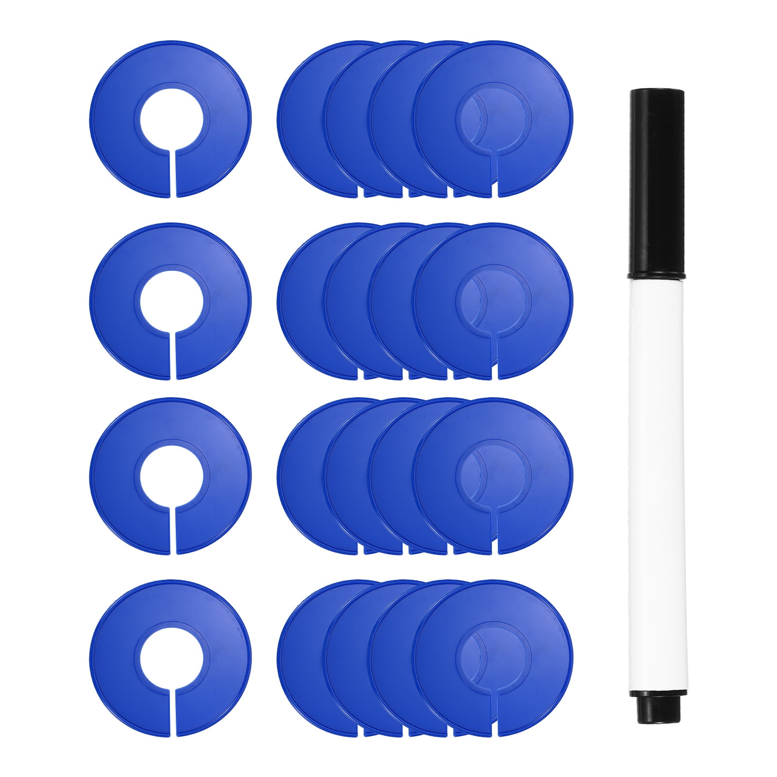 Uxcell Clothes Dividers,20 Pack Round Closet Rack Dividers Clothing ...